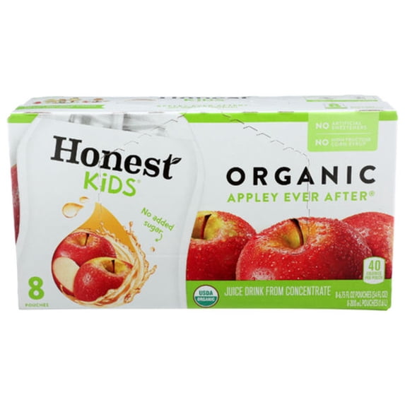 Honest Kids Organic Appley Ever After Juice 8 Pack 6.75 oz (Pack Of 1 ...