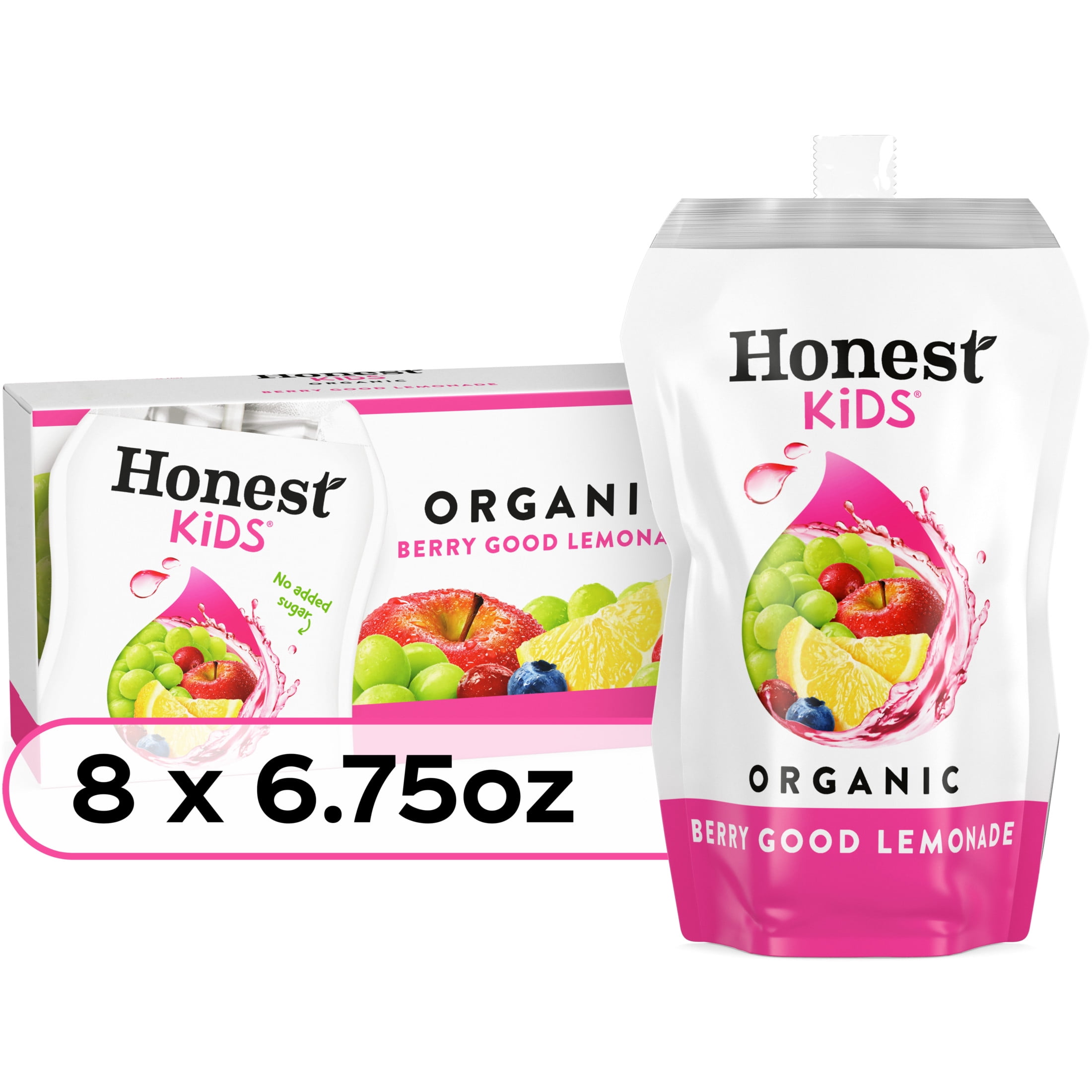 Honest Kids Organic Berry Good Lemonade, Healthy Juice Box for Toddlers ...