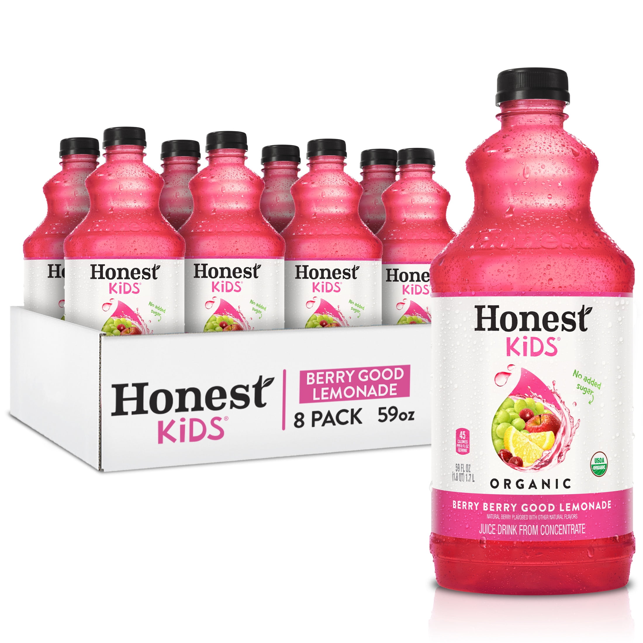 Honest Kids Organic Berry Good Lemonade Juice Drink, 59 oz. Bottles ...