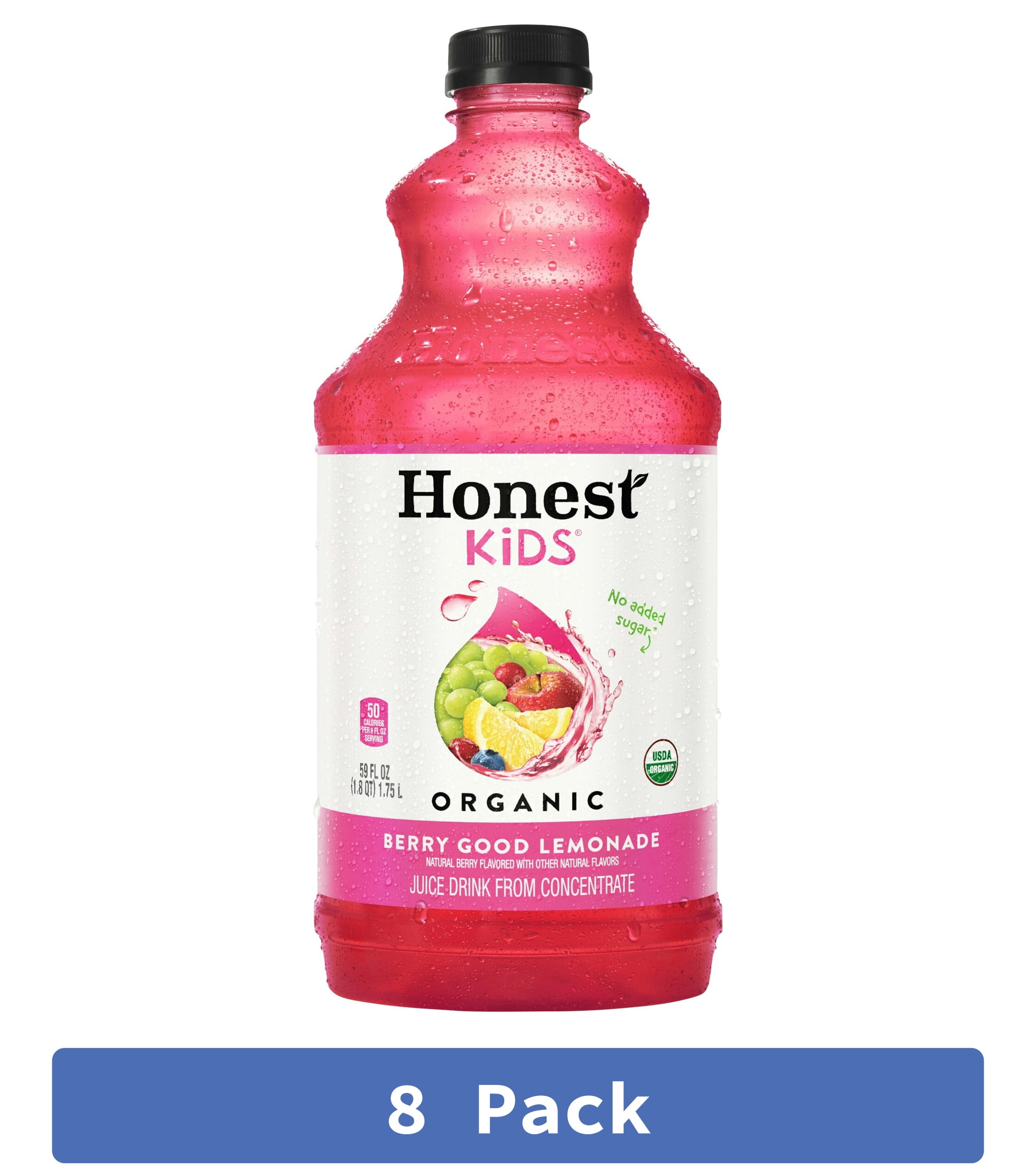 Honest Kids Organic Berry Lemonade 59 oz (Pack Of 8) - Walmart.com