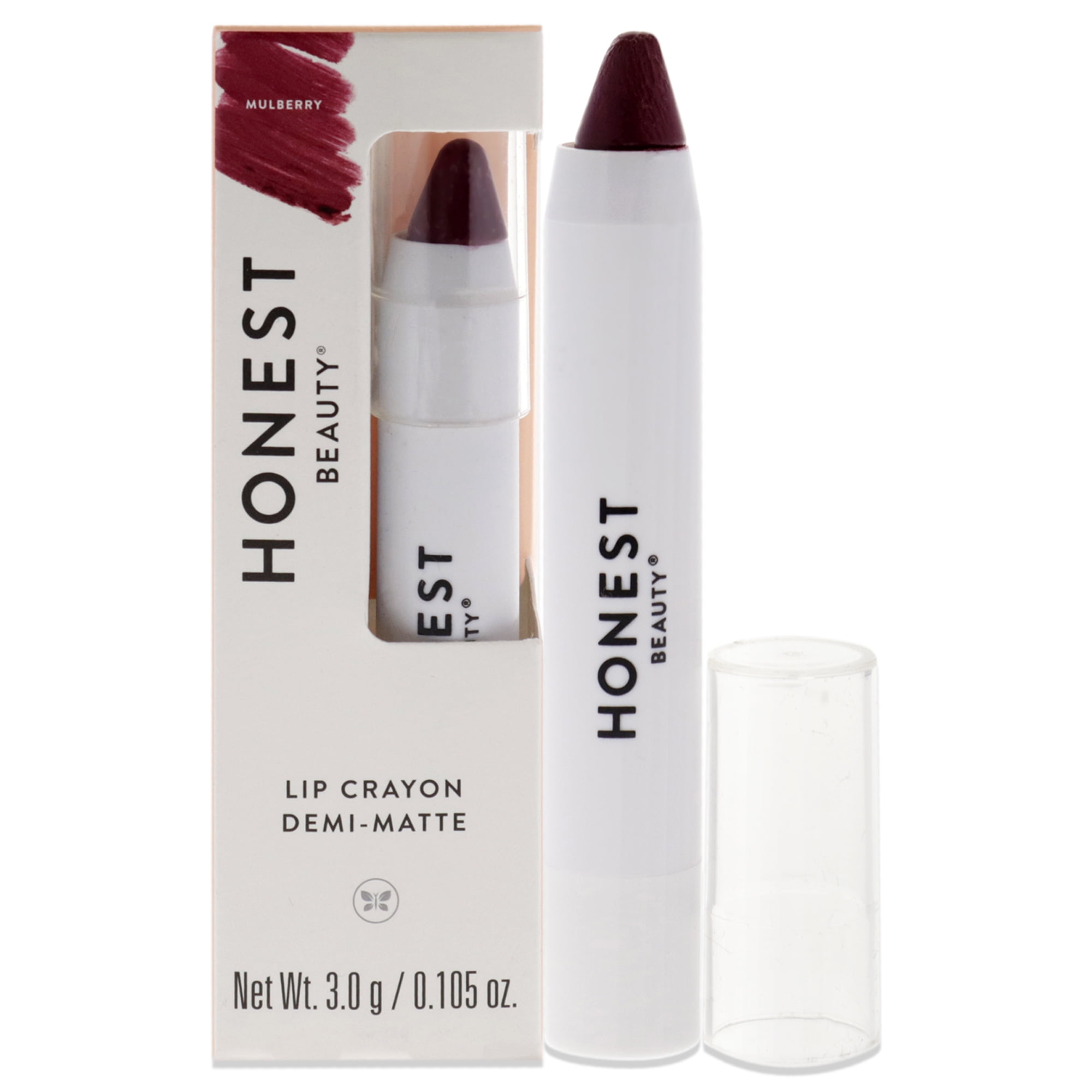 Honest Lip Crayon Demi Matte - Mulberry, 0.105 oz Lipstick - Walmart.com