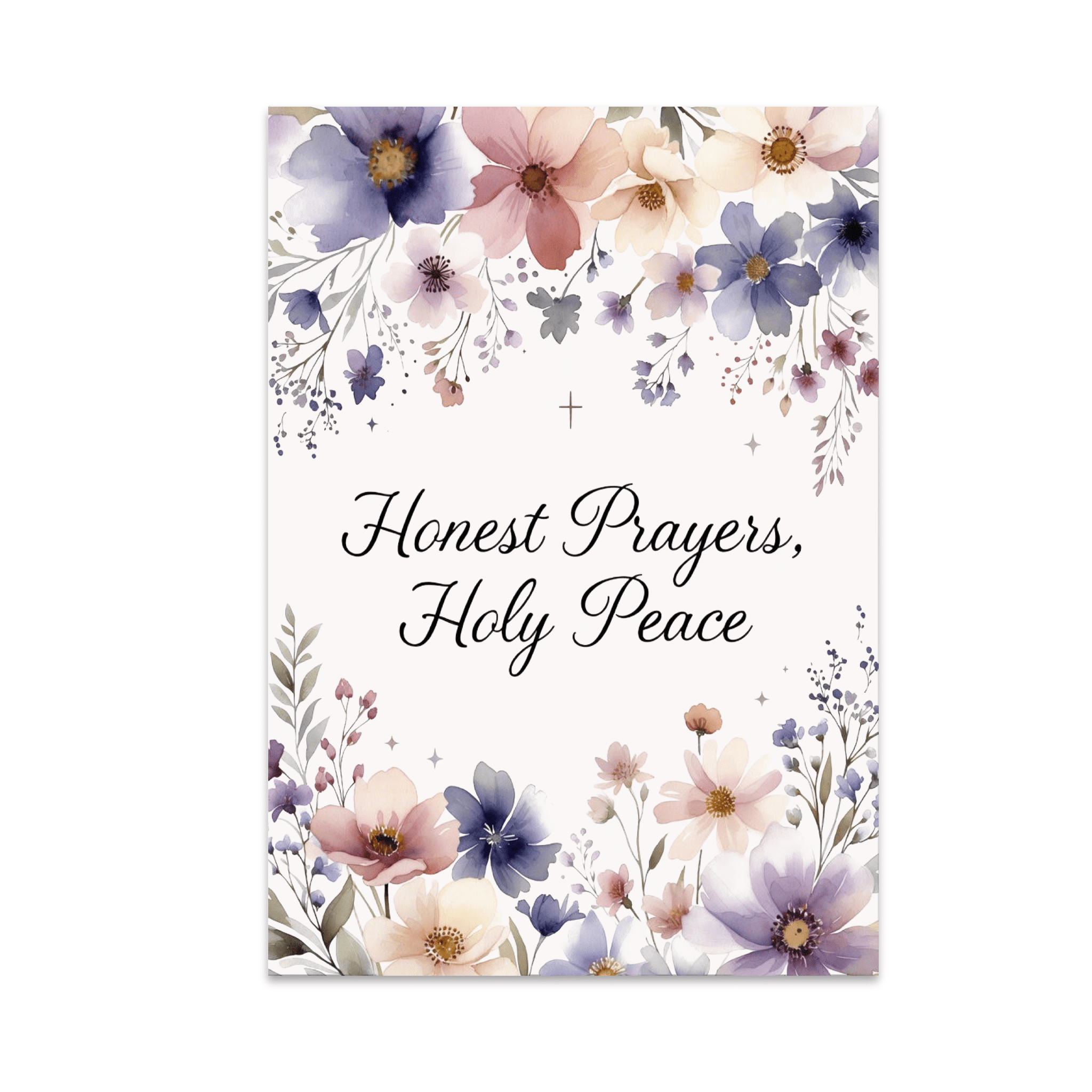 Honest Prayers Holy Peace Poster - Inspirational Decor - 13x19 Poster ...