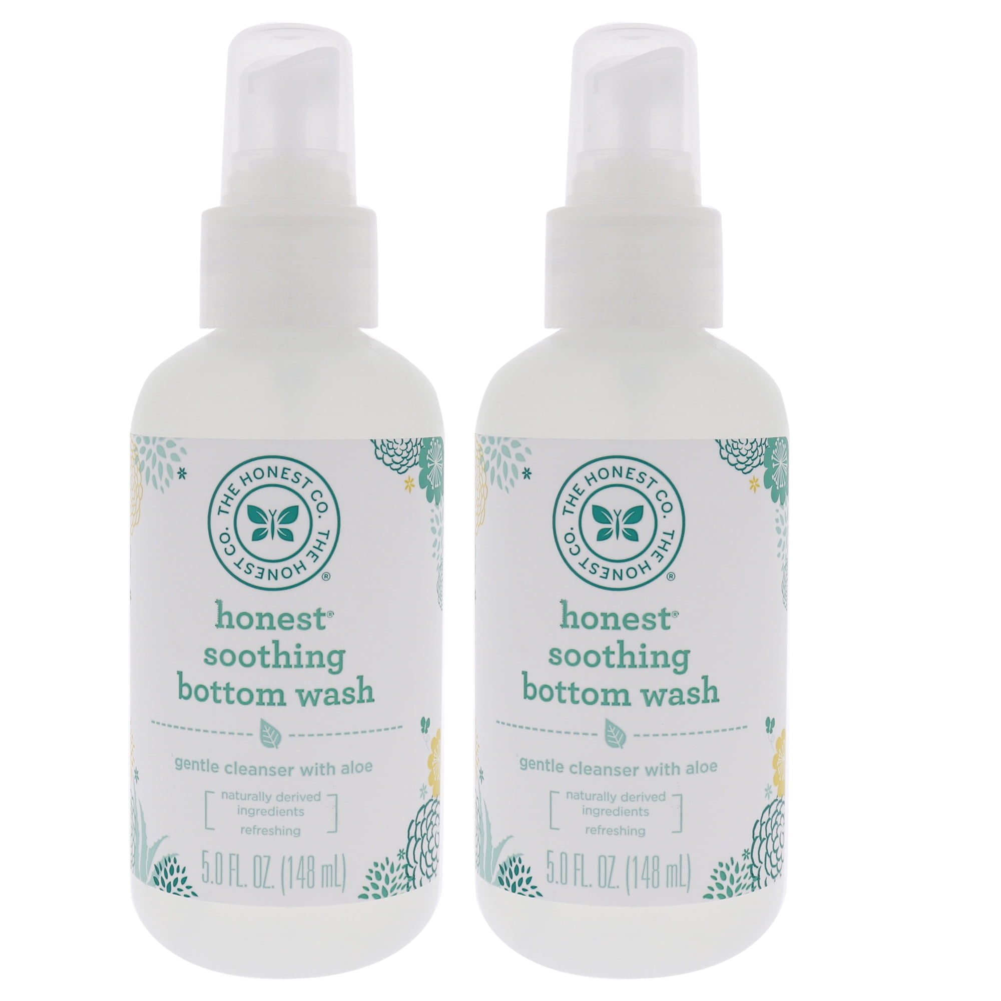 Honest Soothing Bottom Wash - Pack of 2, 5 oz Cleanser - Walmart.com