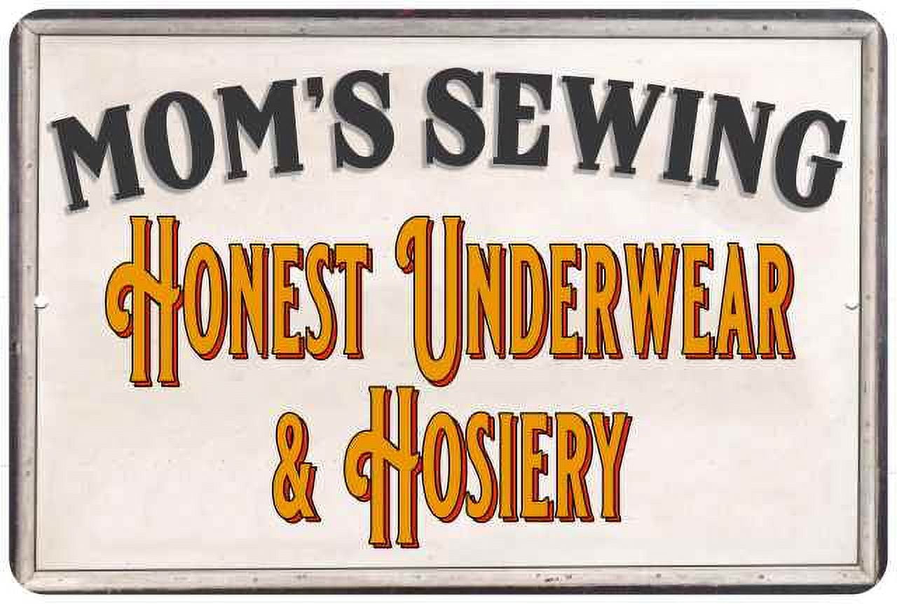 Honest Underwear Vintage Look Chic Distressed 8x12 Metal Sign ...
