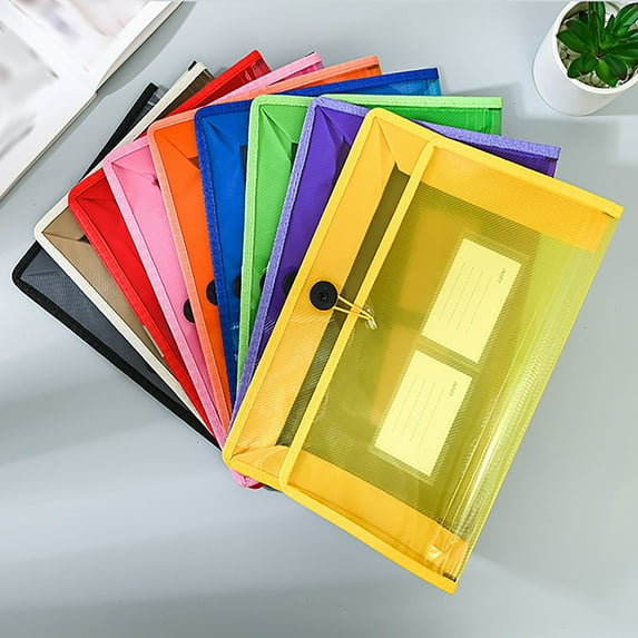 HonestMatter A4 Plastic File Wallet Envelope Expanding File Folder ...