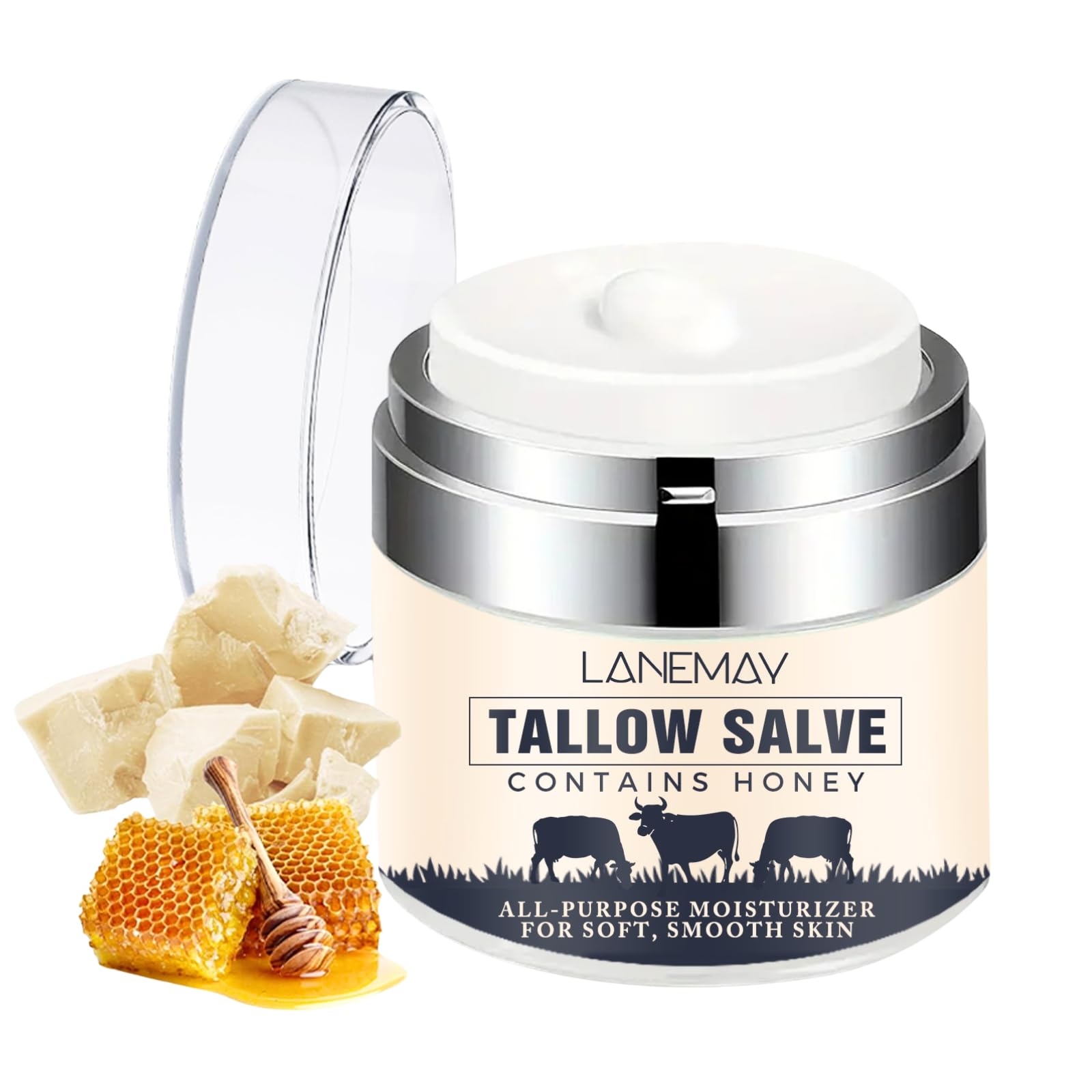 and Honey Balm SBF3 for Face & Body - Beef for Skin - Grass Fed Beef ...