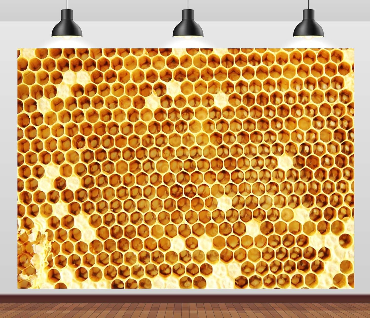 Honey Bee Backdrop Honeycomb Bee Birthday Background Sweet Bee Theme ...