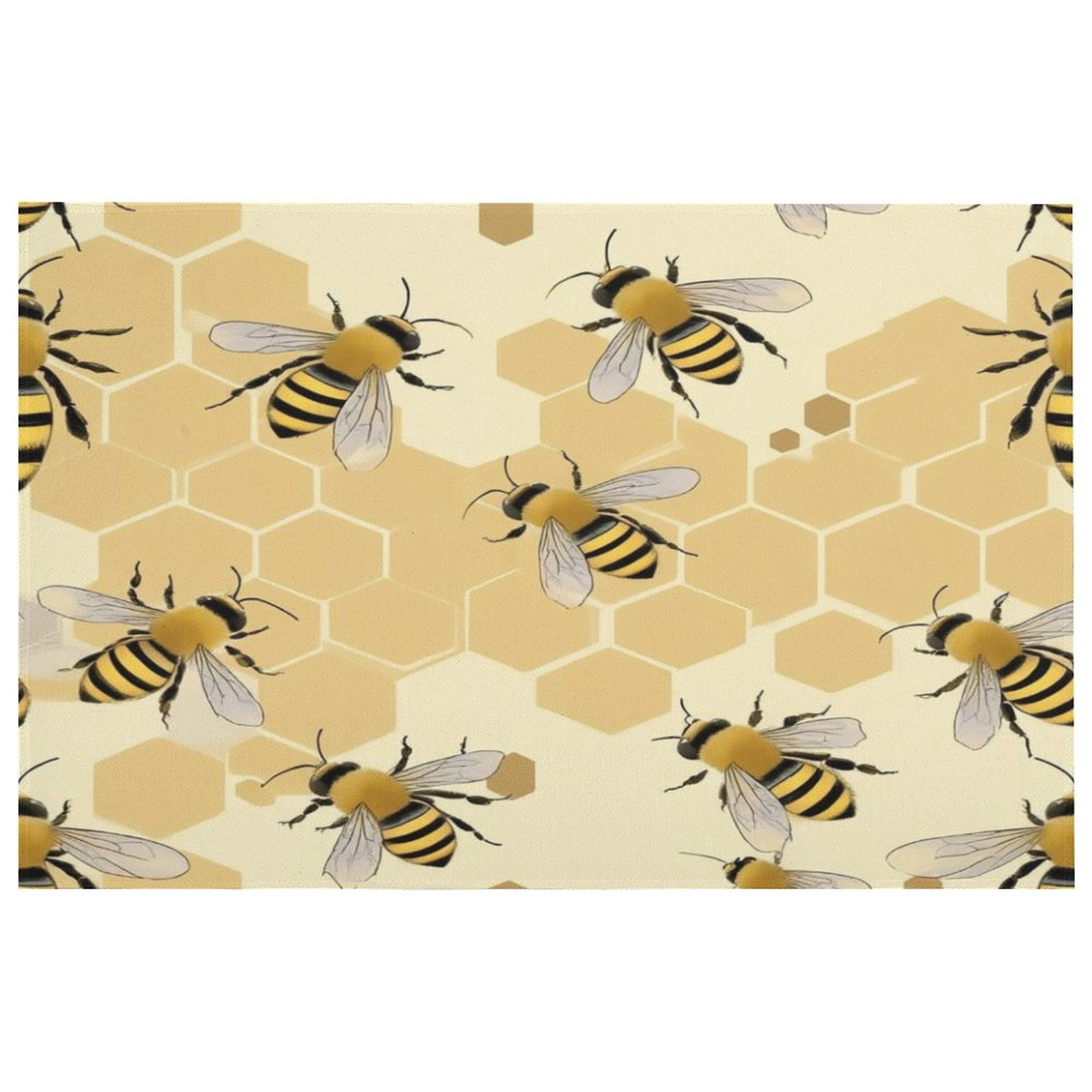 Honey Bee Bee Honeycomb Pattern Adult Home Decor Bedroom Living Room ...