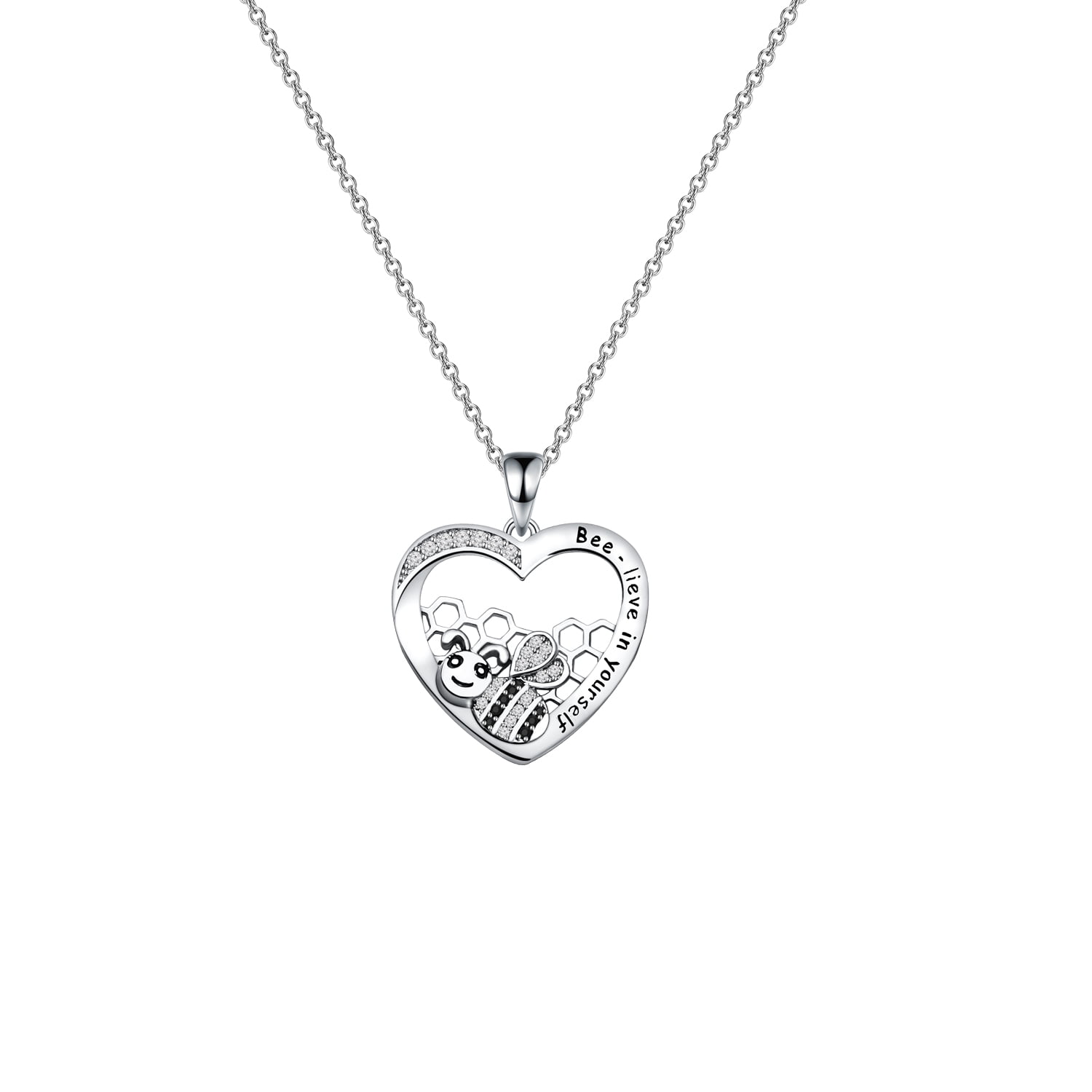 Bee lieve in yourself necklace store