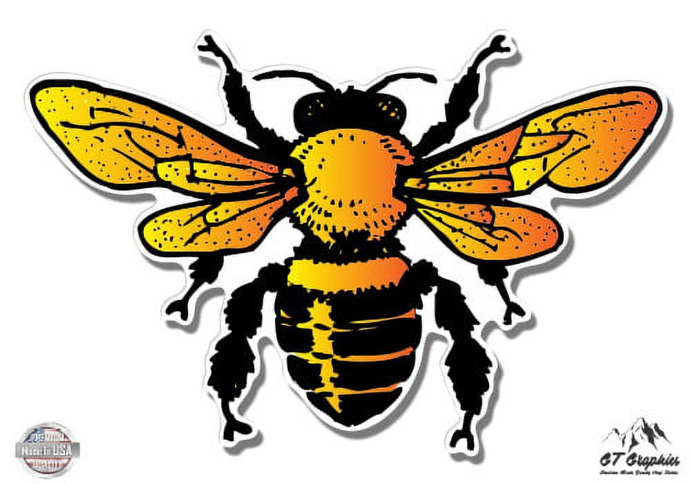 Honey Bee Cute - 12" Vinyl Sticker Waterproof Decal - Walmart.com