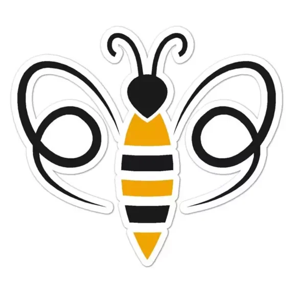 Honey Bee Sticker Indoor Outdoor Phone Decal Water Bottle Stickers Car ...