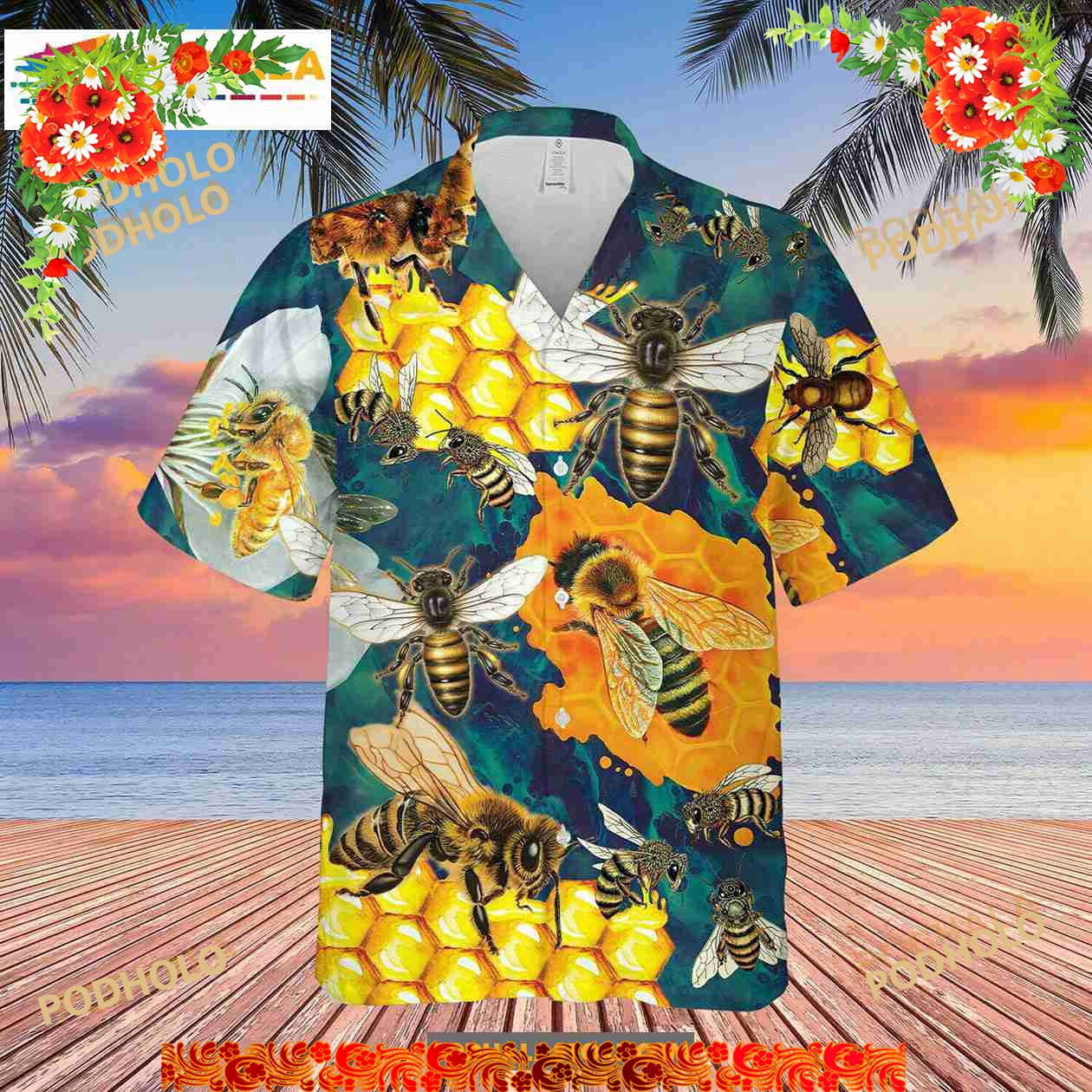 Honey Bee Sweet To The Soul Bee Tree For Him Hawaiian Shirt - Walmart.com