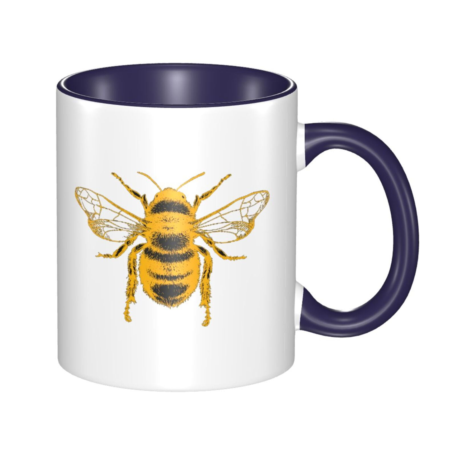 Honey Bees Classic Coffee Mugs Stylish Ceramic Cup with Handles for ...