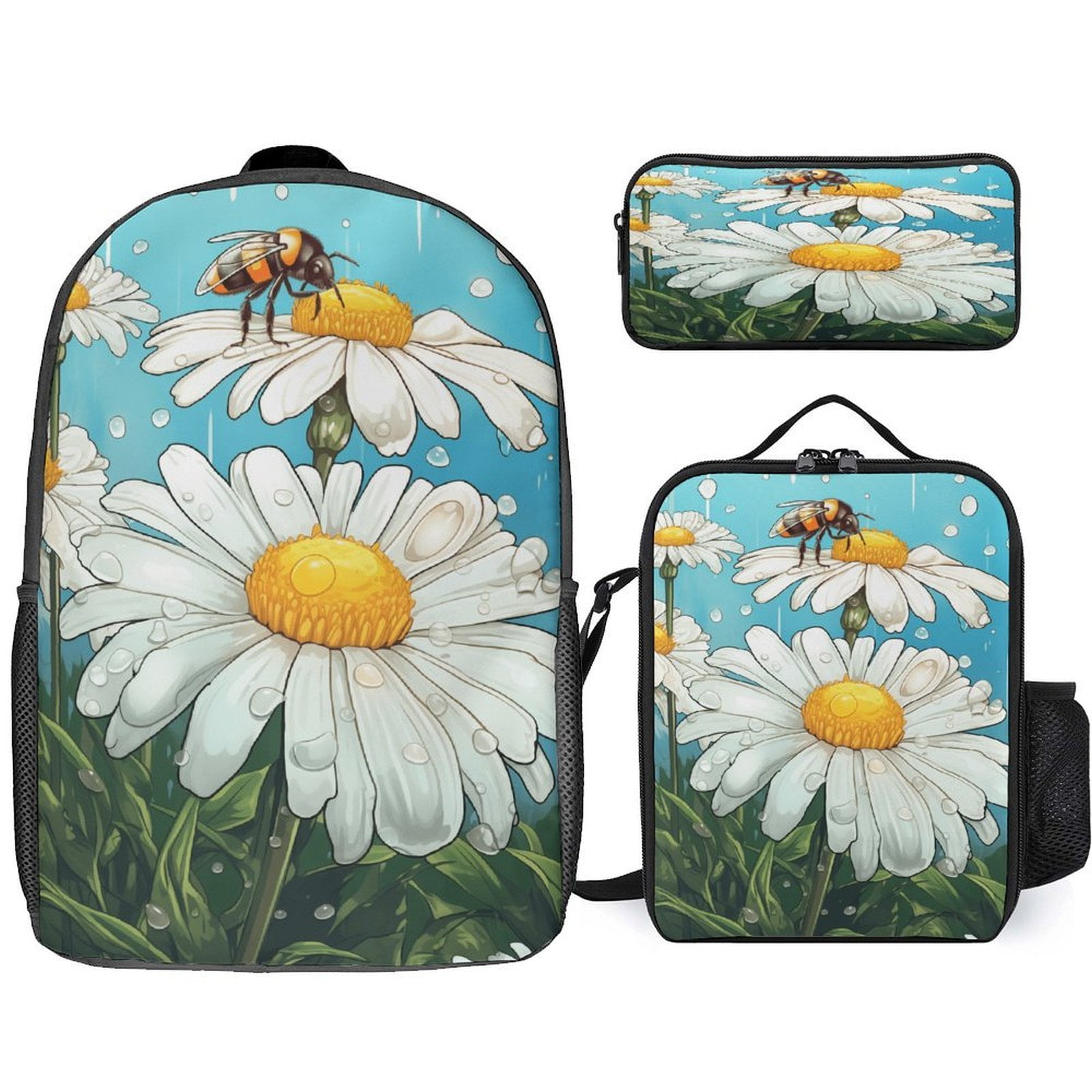 Honey Bees That Collect Nectar 3pcs/Set Bags Laptop Daypack Backpack ...