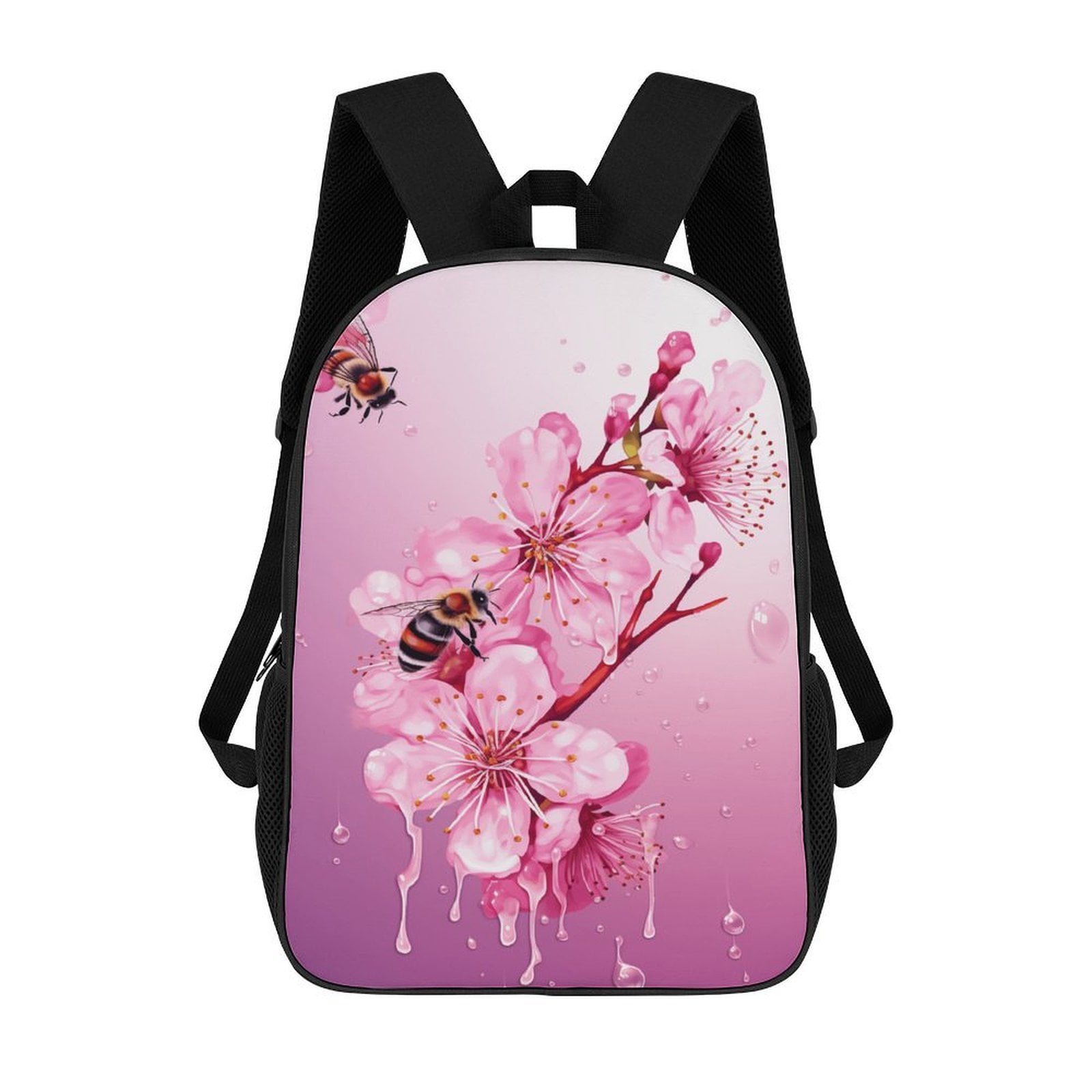 Honey Bees That Collect Nectar Backpack Printed Zipper Backpack Book ...