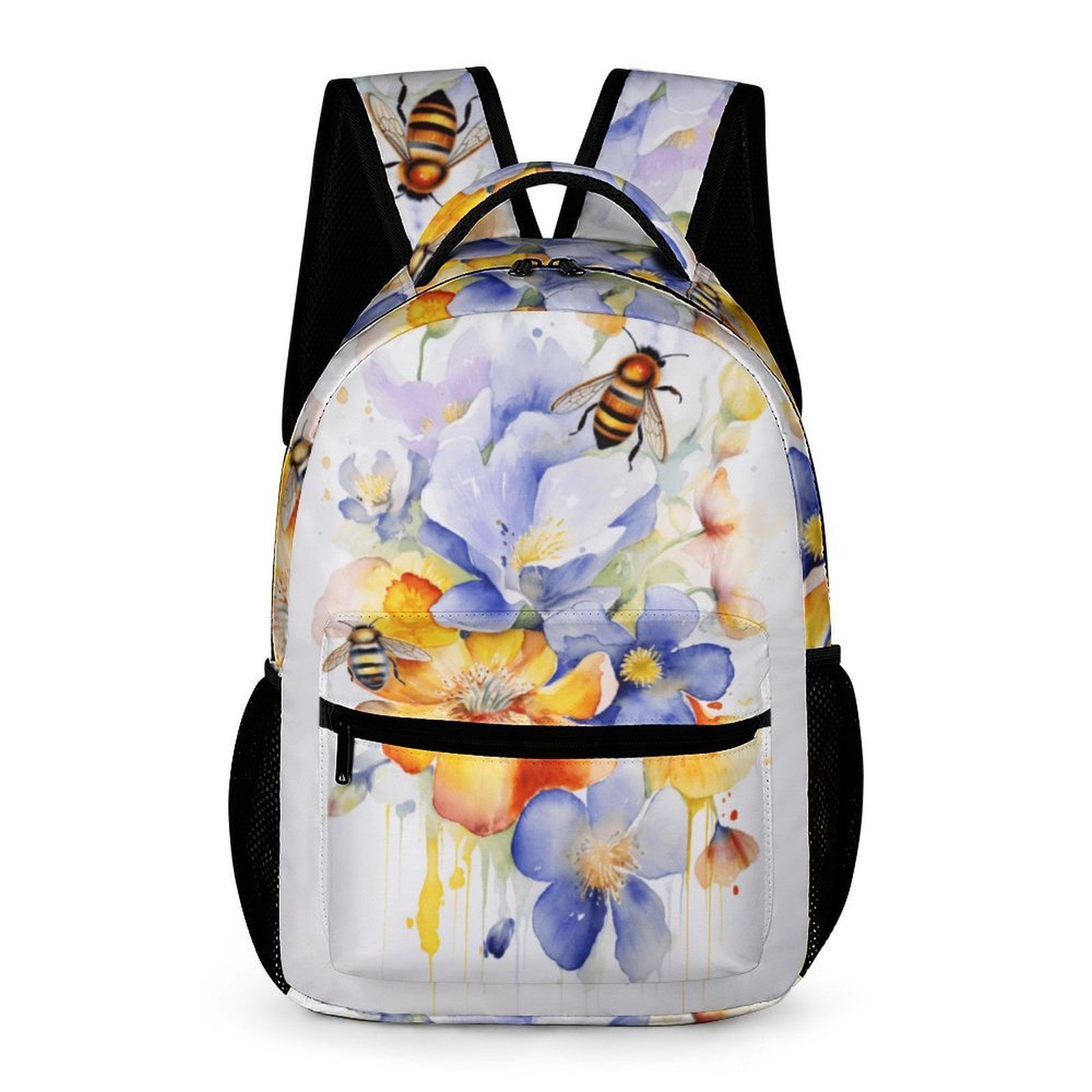 Honey Bees That Collect Nectar Backpacks Travel Bag Casual Laptop ...