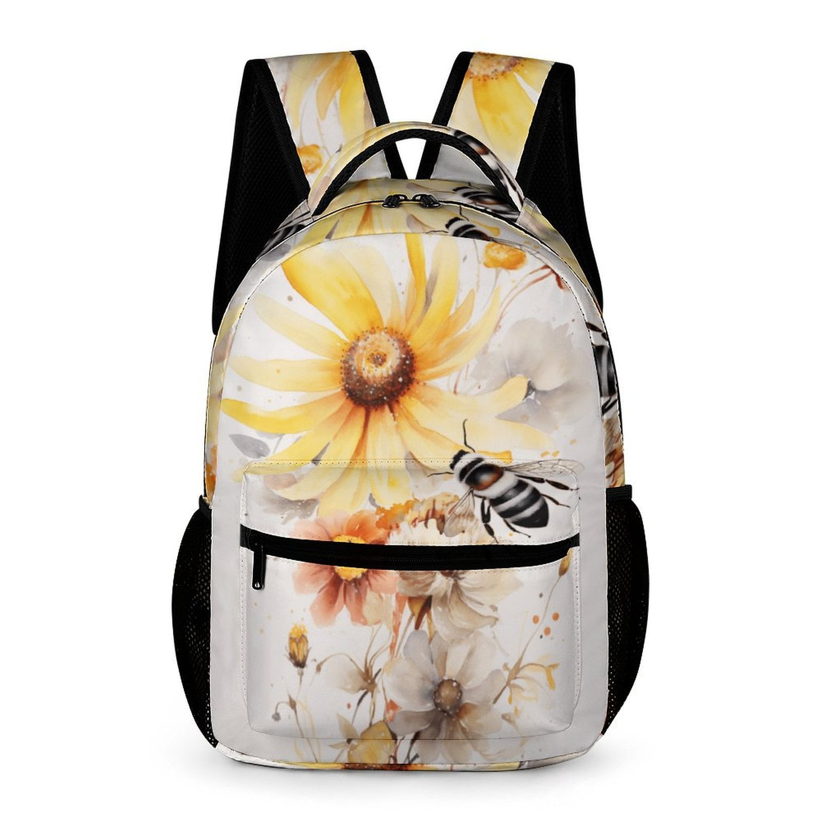 Honey Bees That Collect Nectar Backpacks Travel Bag Casual Laptop Daypack Middle School Bookbags ...