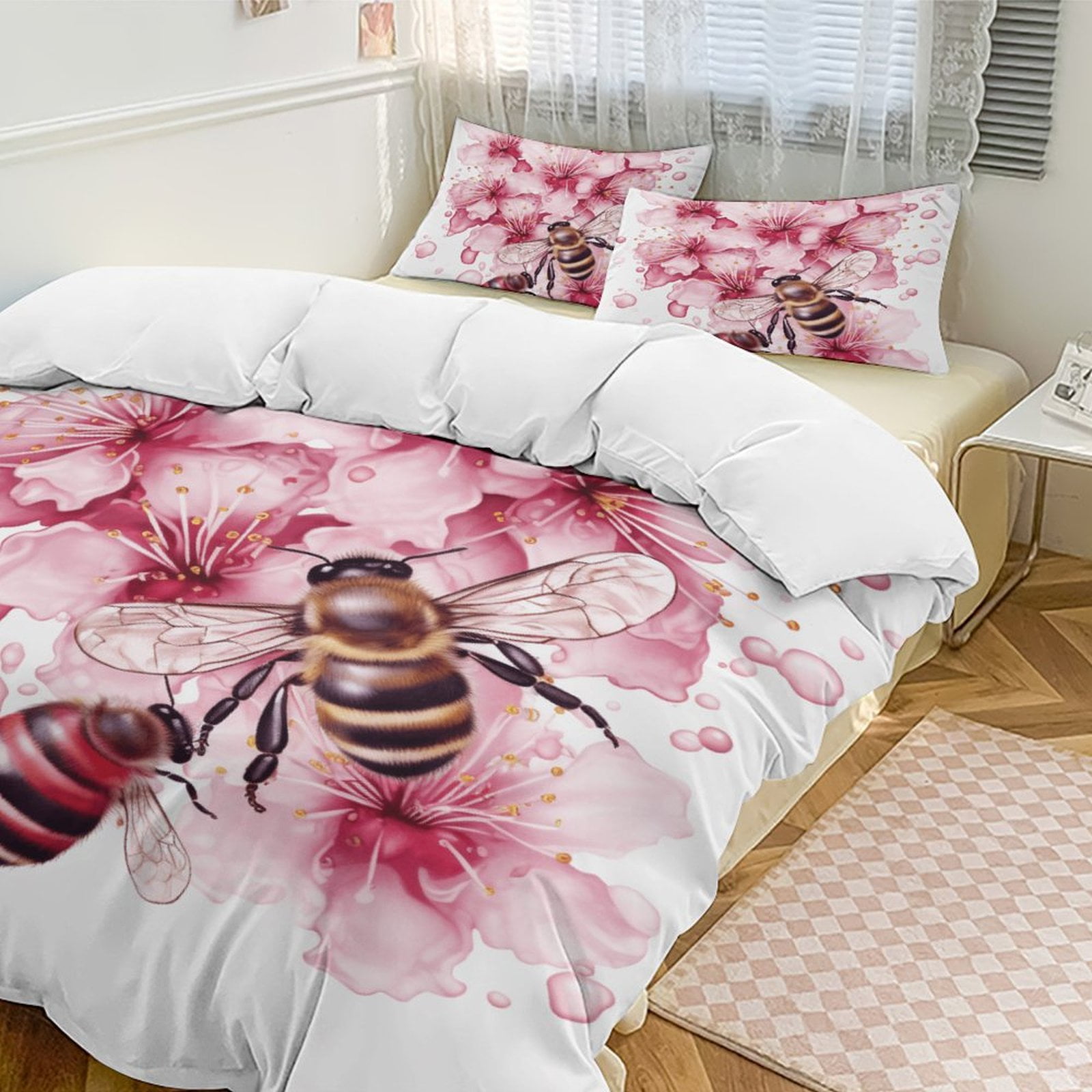 Honey Bees That Collect Nectar Bedding Set Duvet Cover for Kids Teen ...
