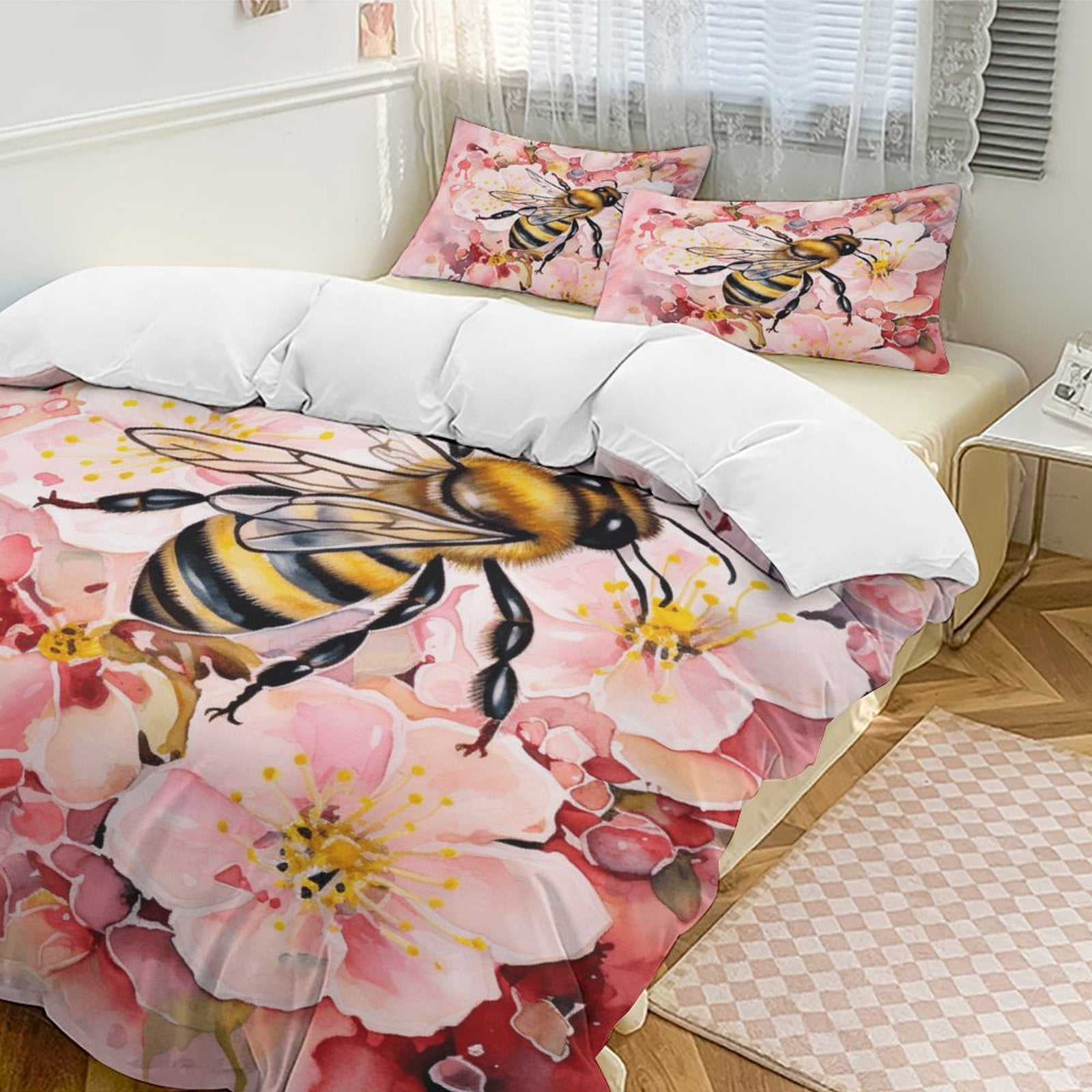 Honey Bees That Collect Nectar Bedding Set Duvet Cover for Kids Teen ...