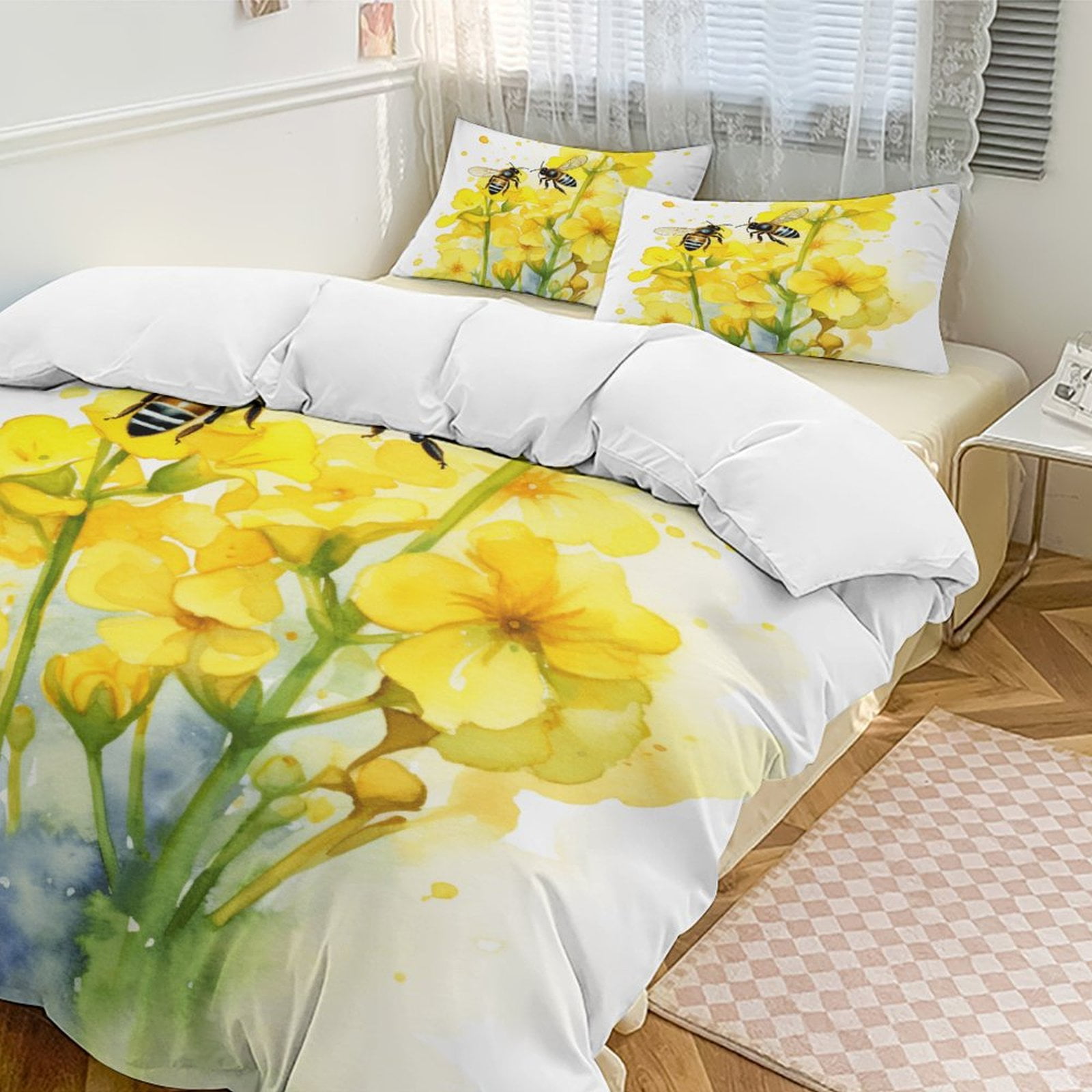 Honey Bees That Collect Nectar Bedding Set Duvet Cover for Kids Teen ...