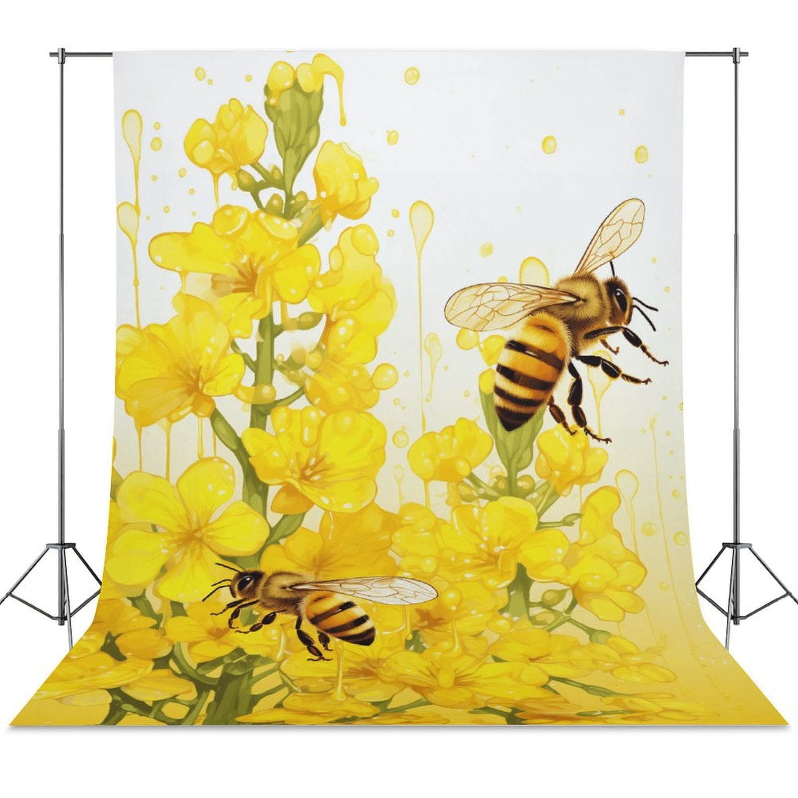Honey Bees That Collect Nectar Decorations BackdropPortrait Photography ...