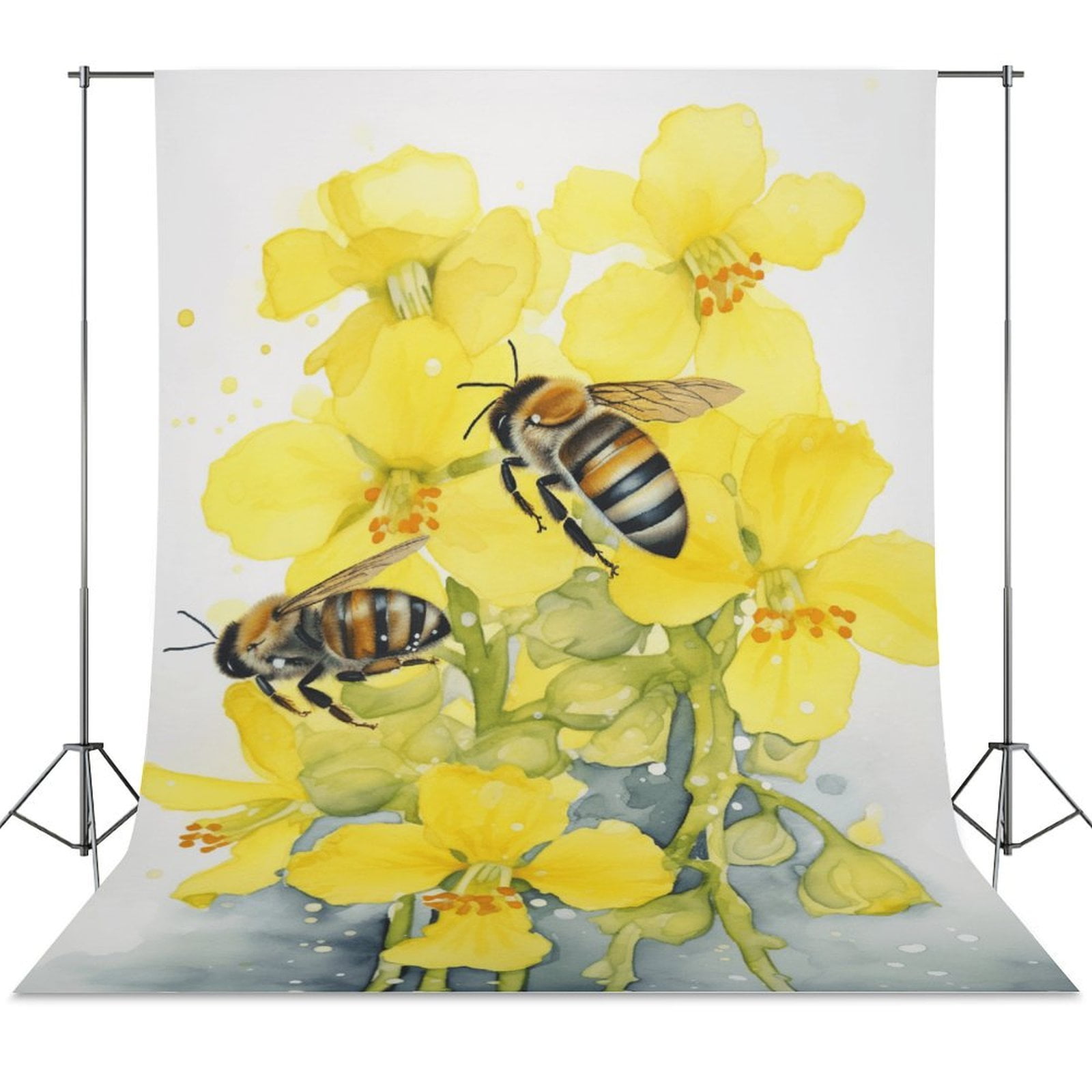 Honey Bees That Collect Nectar Decorations BackdropPortrait Photography ...