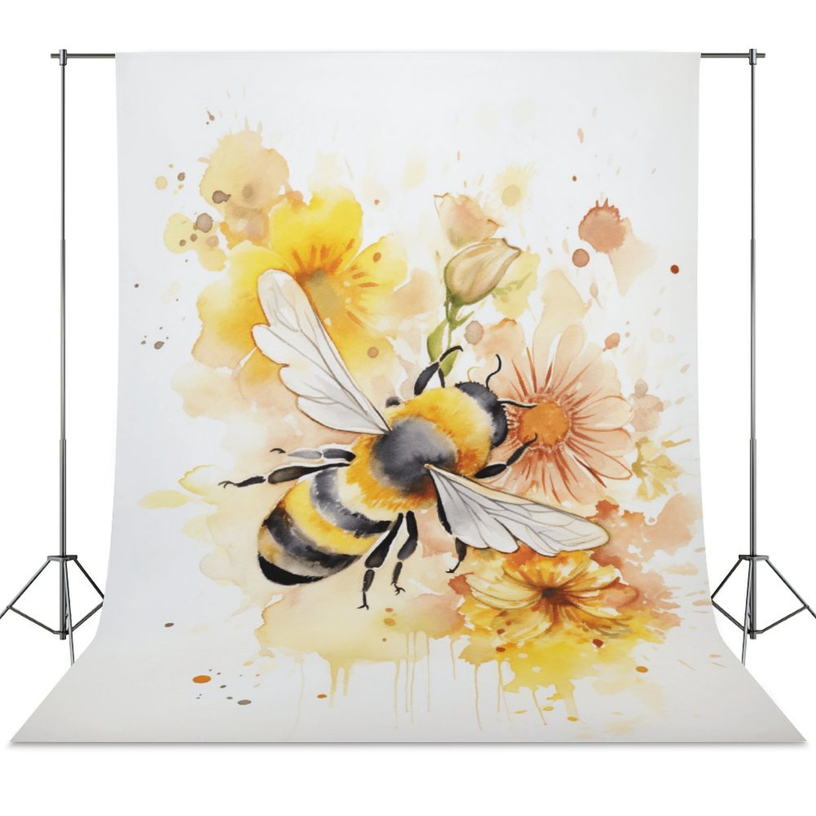 Honey Bees That Collect Nectar Decorations BackdropPortrait Photography ...