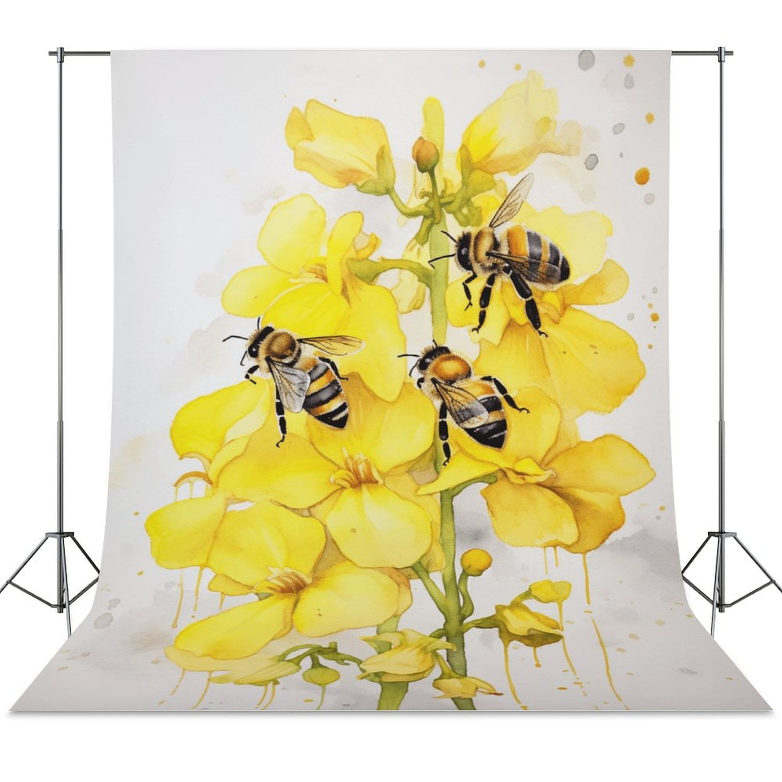 Honey Bees That Collect Nectar Decorations BackdropPortrait Photography ...