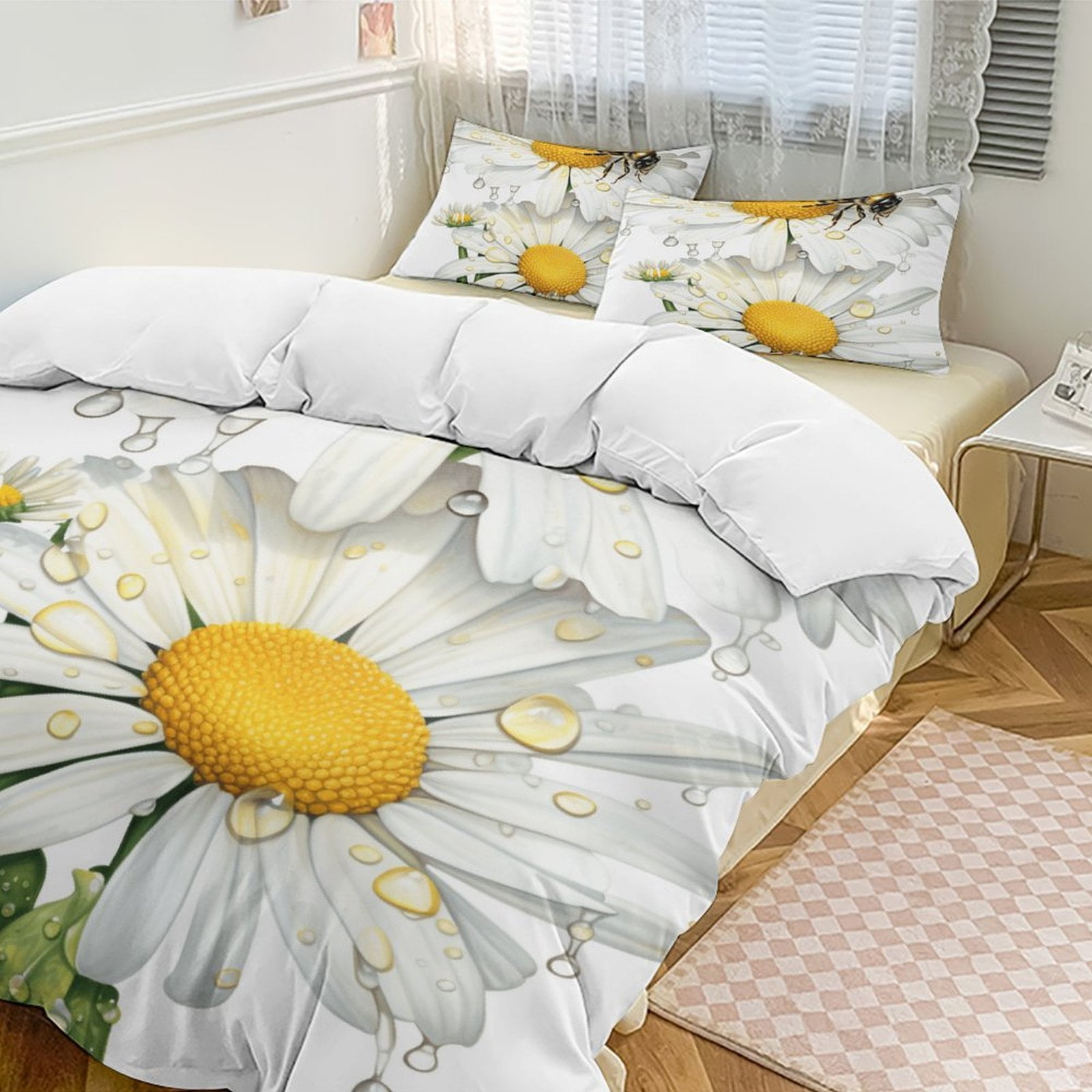 Honey Bees That Collect Nectar Duvet Cover Bedding Set for Boys Kids ...