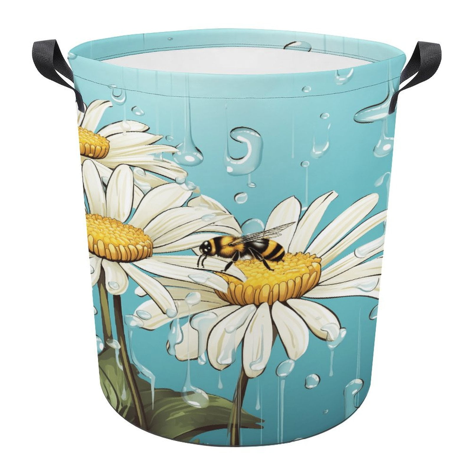Honey Bees That Collect Nectar Laundry Basket Foldable Clothes Toy Hamper Storage Bin for ...