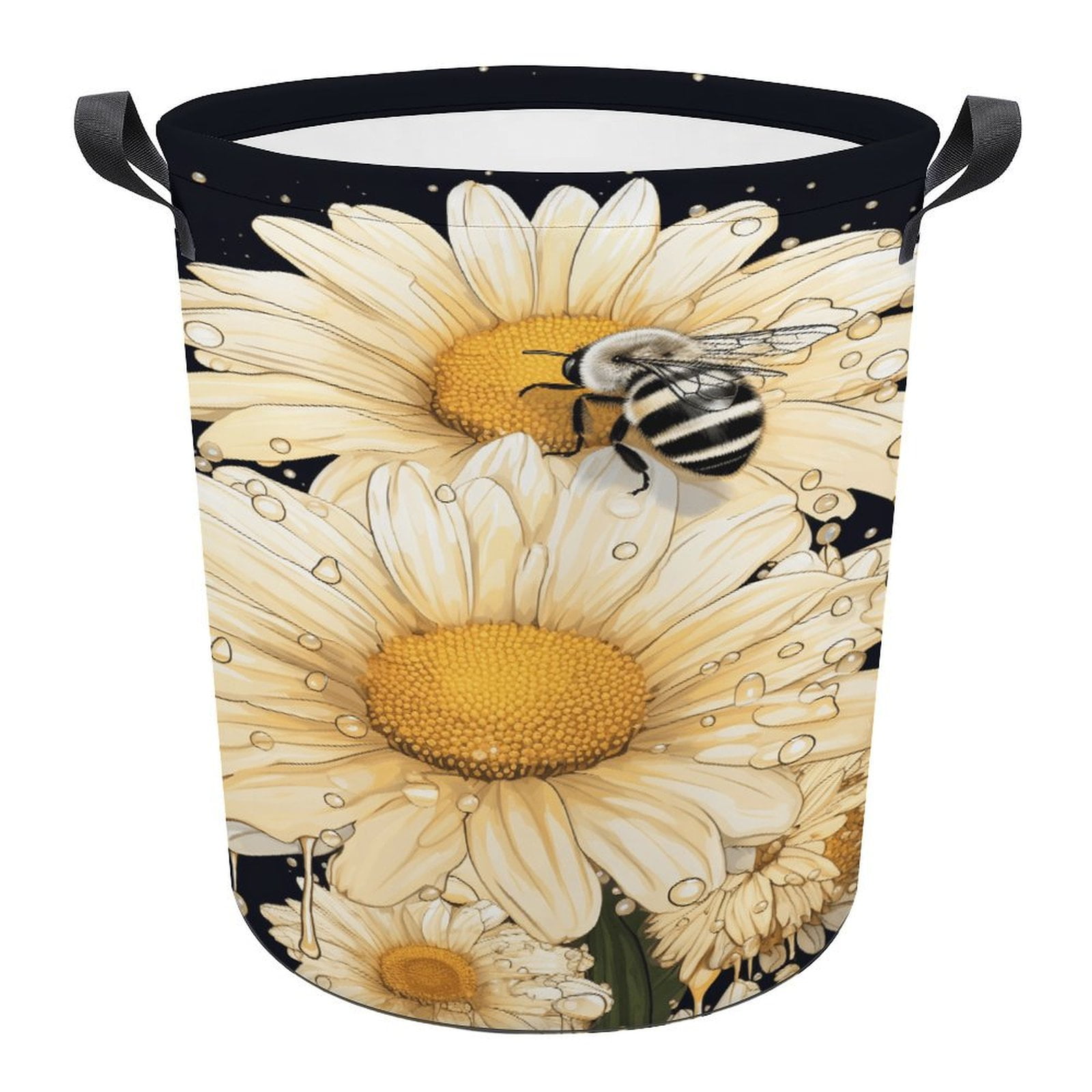 Honey Bees That Collect Nectar Laundry Basket Foldable Physical Culture Clothes Hamper for Baby ...