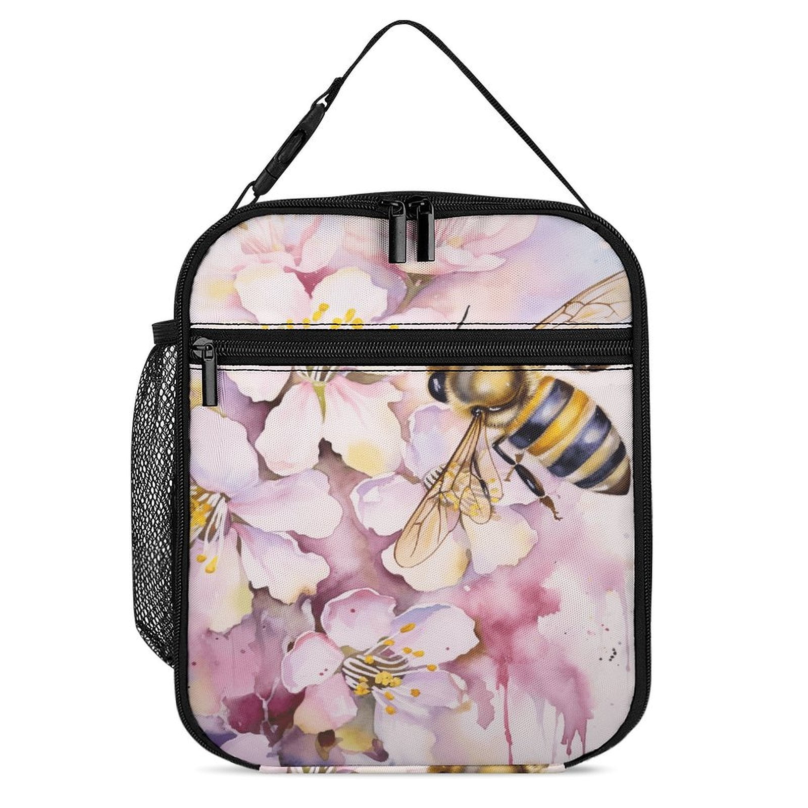 Honey Bees That Collect Nectar Lunch Bag For Men Women Reusable Lunch ...