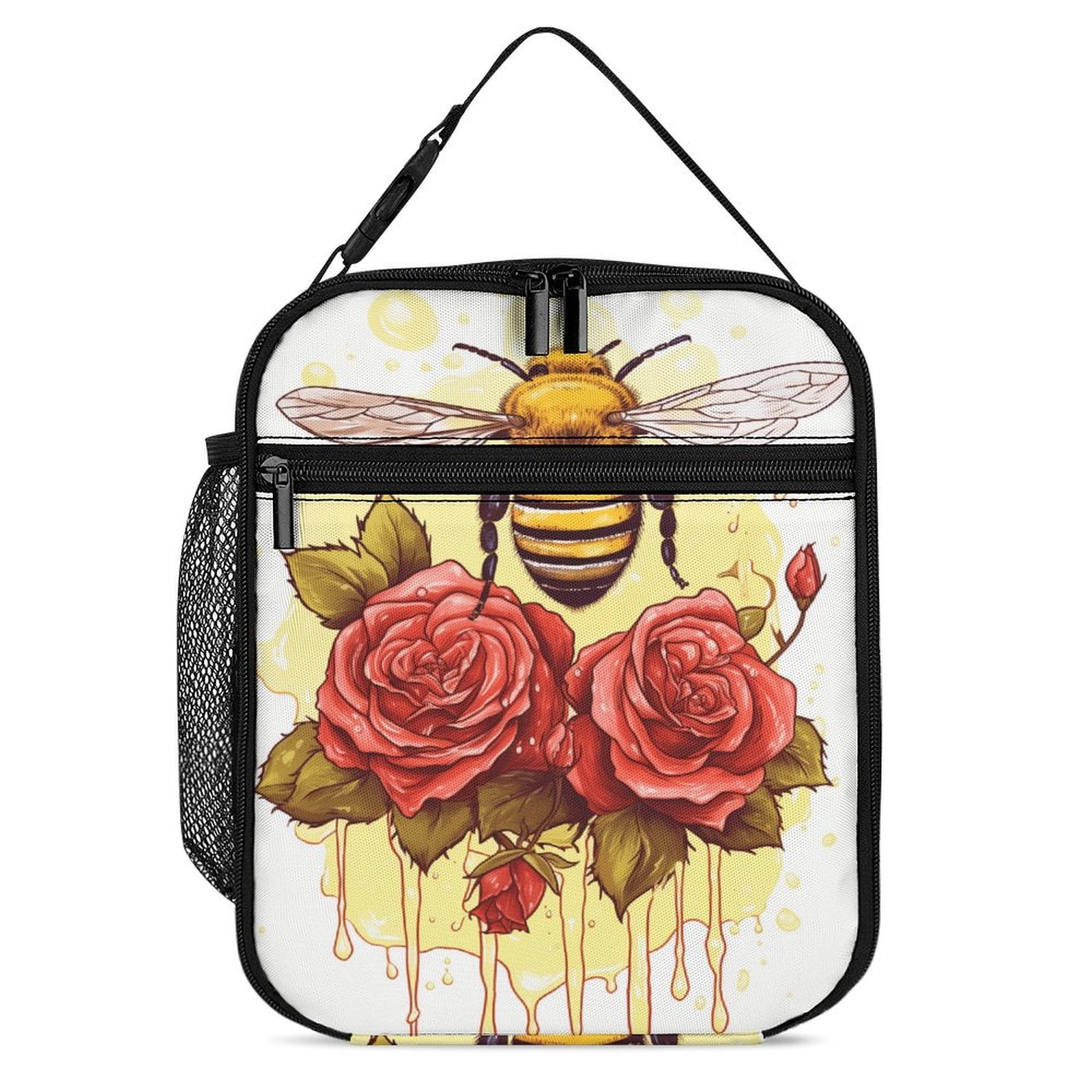 Honey Bees That Collect Nectar Lunch Bag Insulated Meal Bag Reusable ...