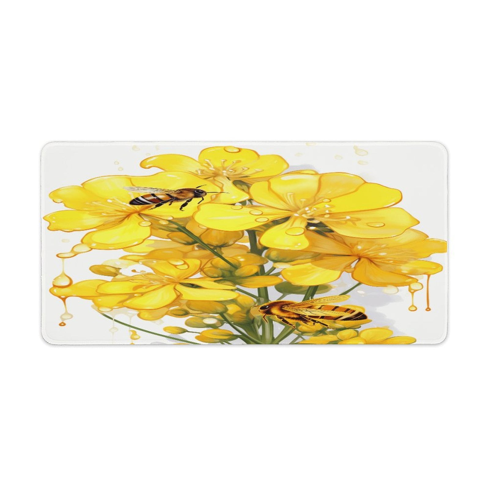 Honey Bees That Collect Nectar Mouse Pad Large Anti-Slip Rubber Gaming ...
