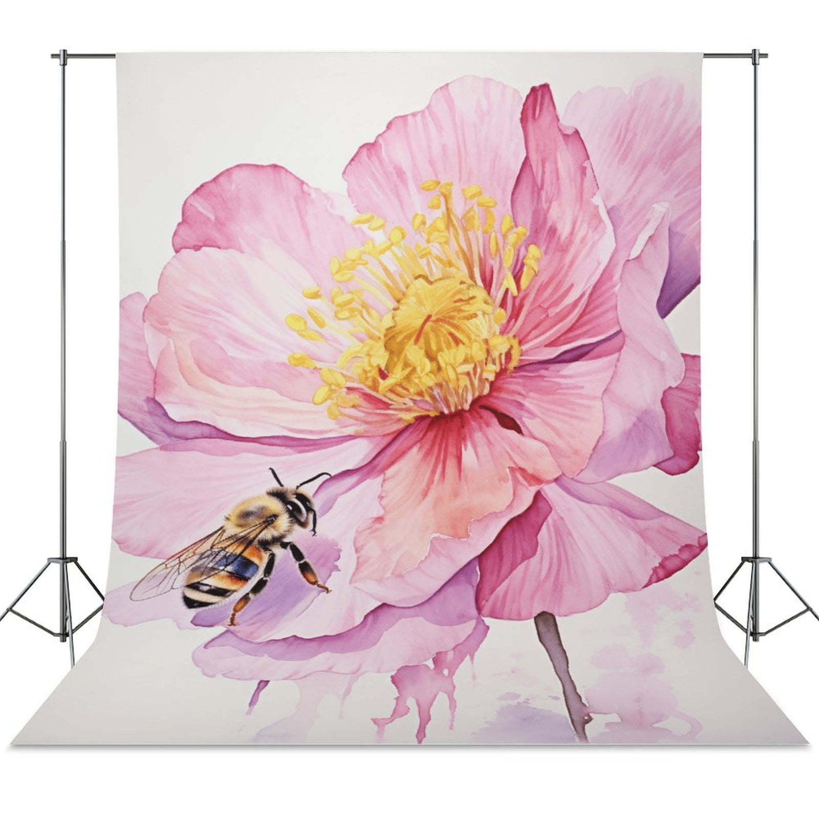 Honey Bees That Collect Nectar Party Backdrop Birthday Decoration ...