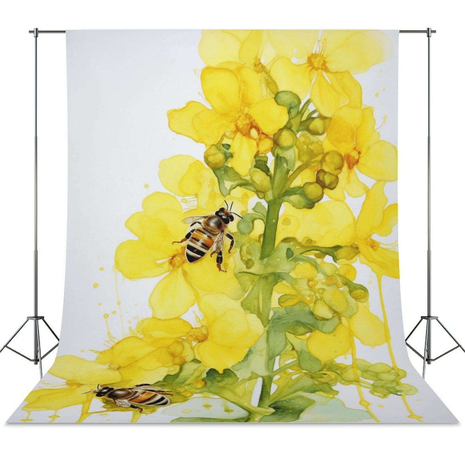 Honey Bees That Collect Nectar Party Backdrop Birthday Decoration ...