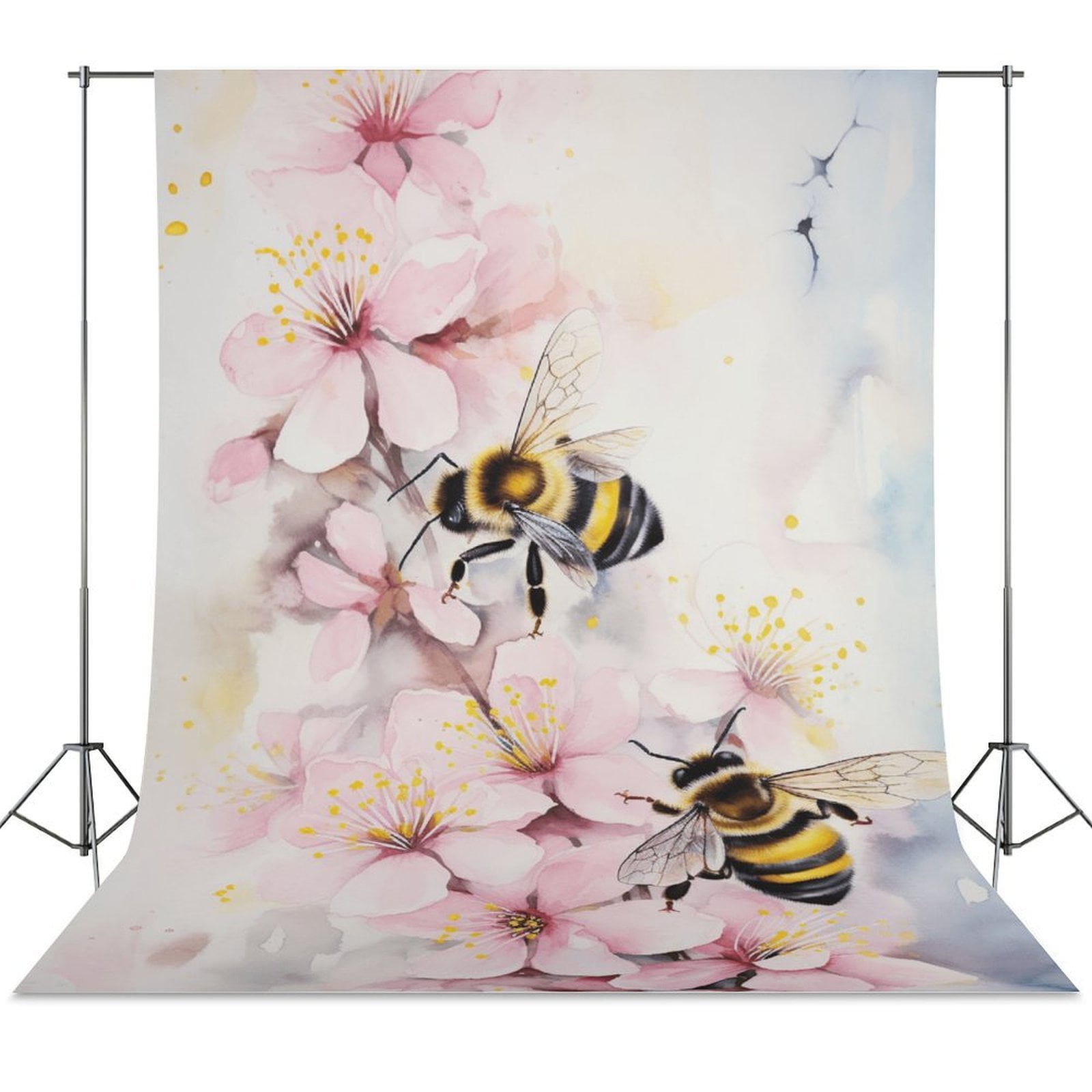 Honey Bees That Collect Nectar Party Backdrop Birthday Decoration ...