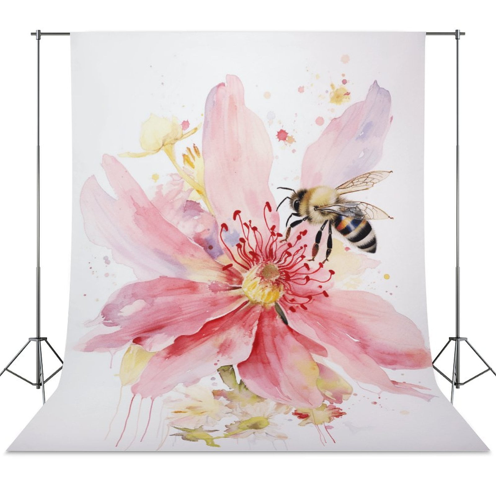 Honey Bees That Collect Nectar Party Backdrop Birthday Decoration ...