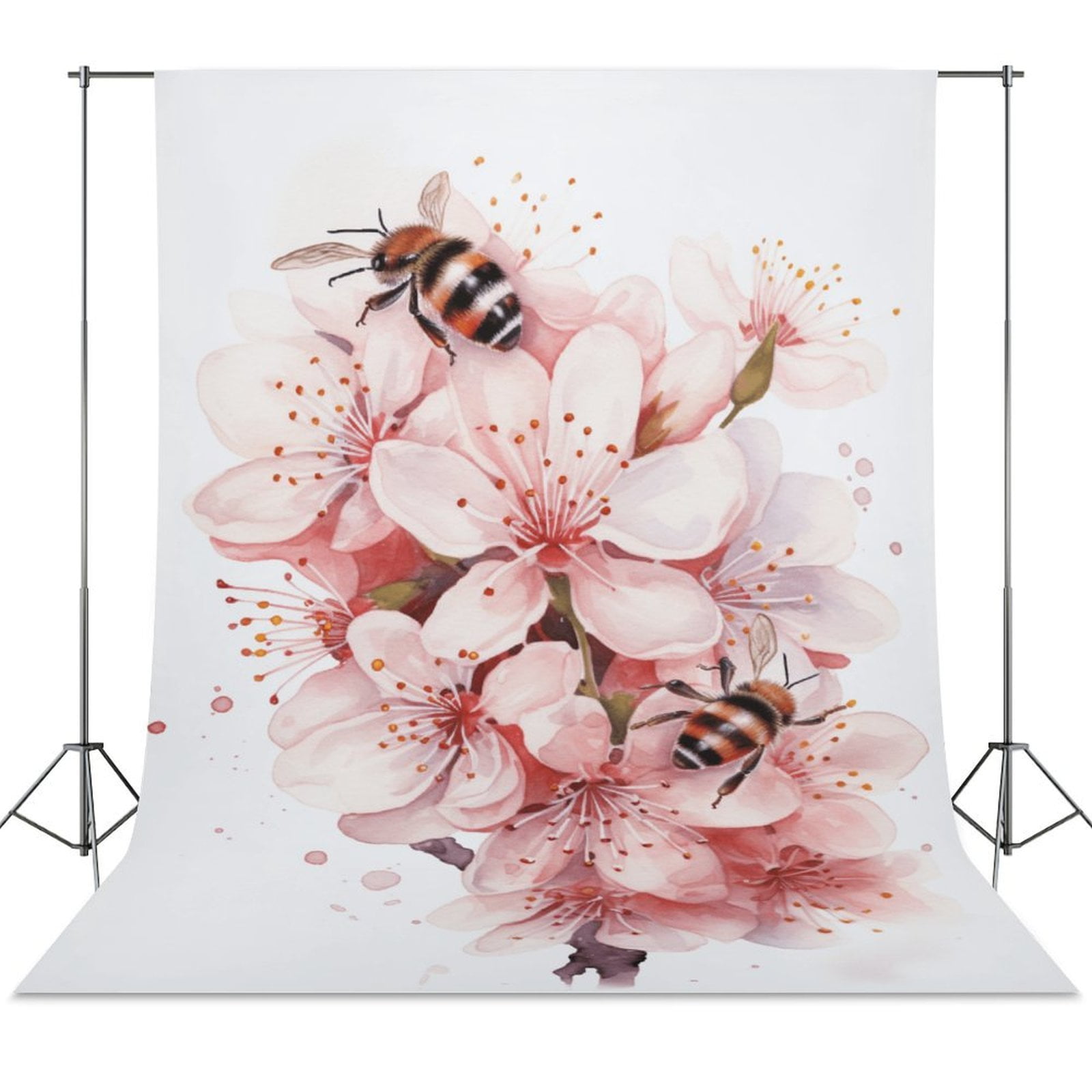 Honey Bees That Collect Nectar Party Backdrop Birthday Decoration ...