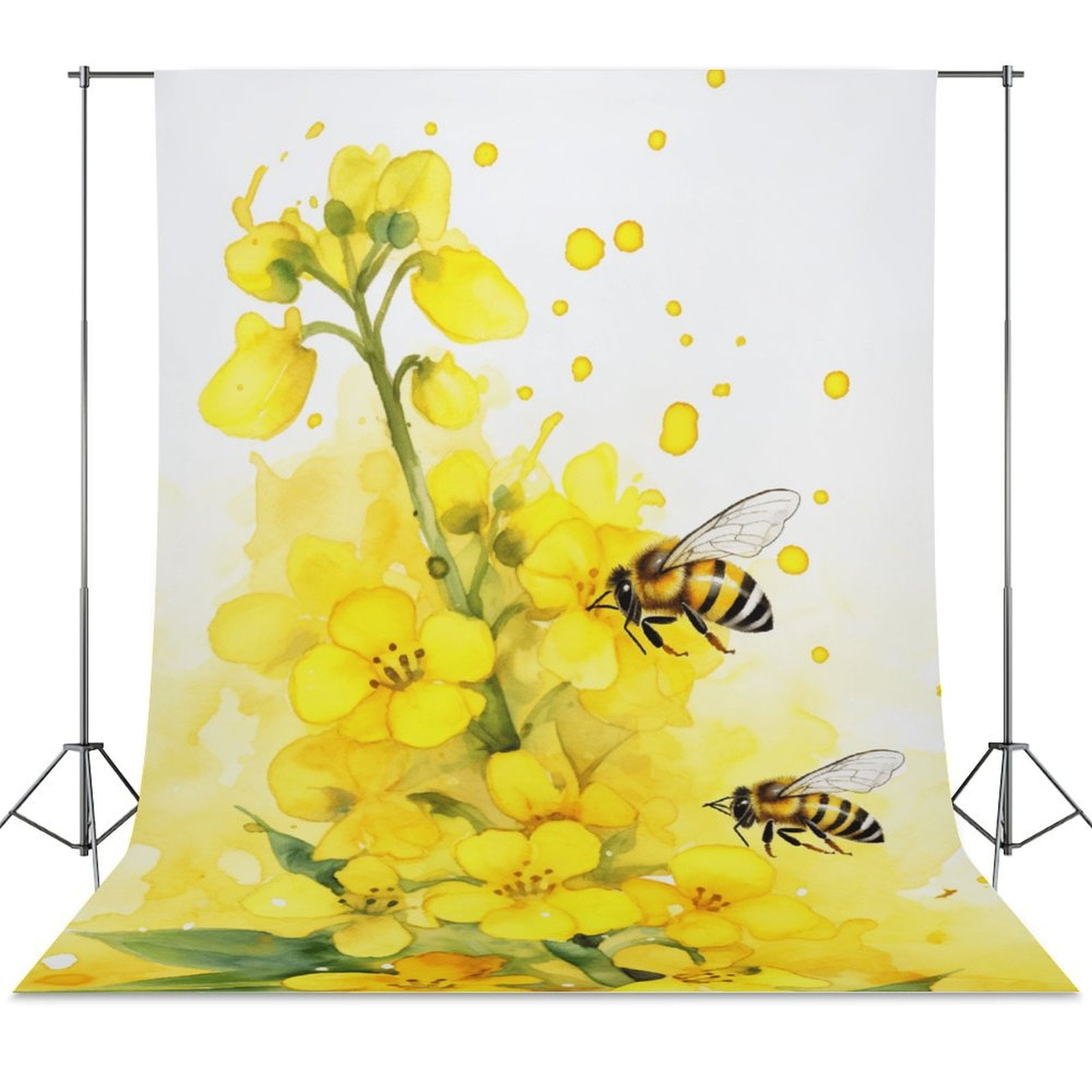 Honey Bees That Collect Nectar Party Backdrop Birthday Decoration ...