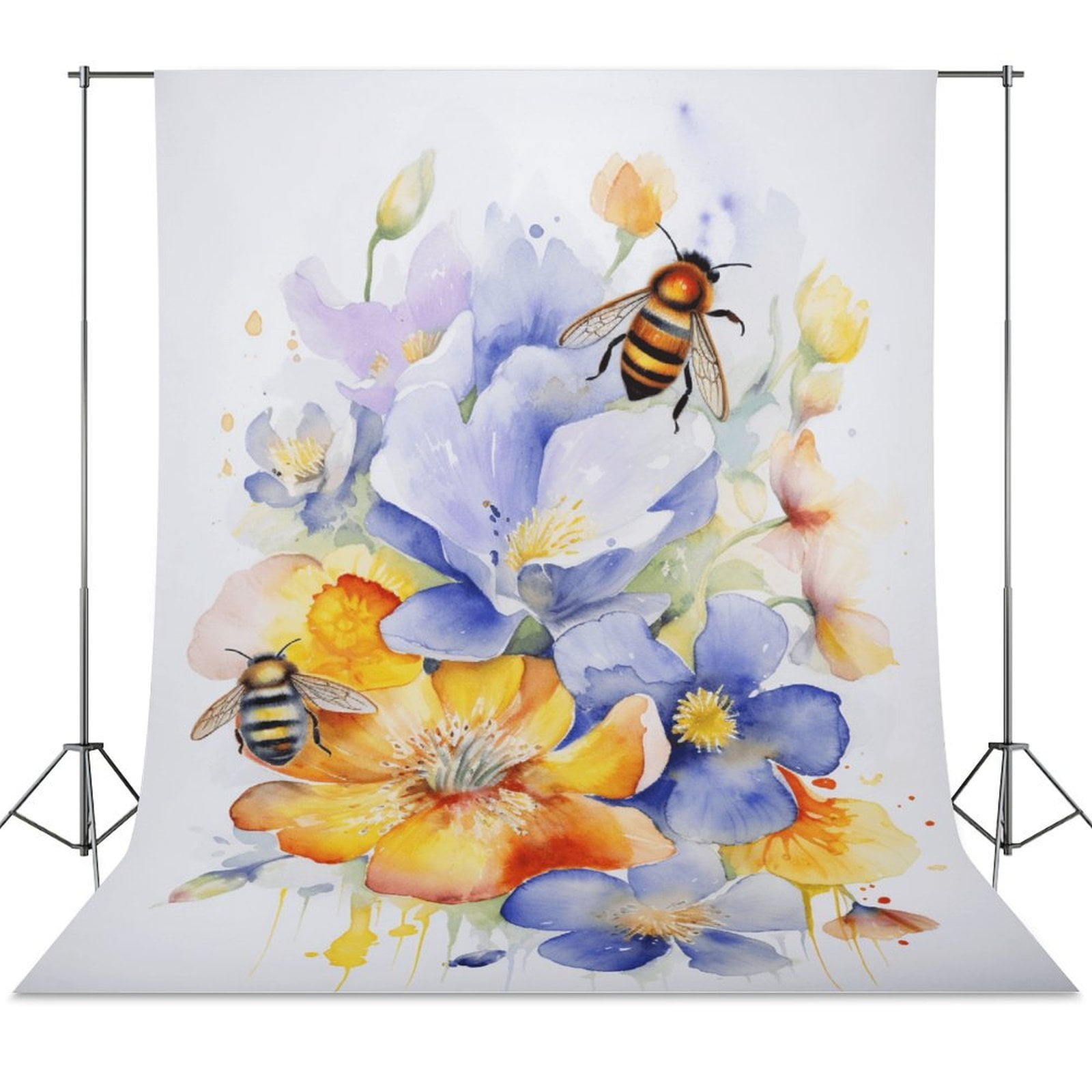 Honey Bees That Collect Nectar Party Backdrop Birthday Decoration ...