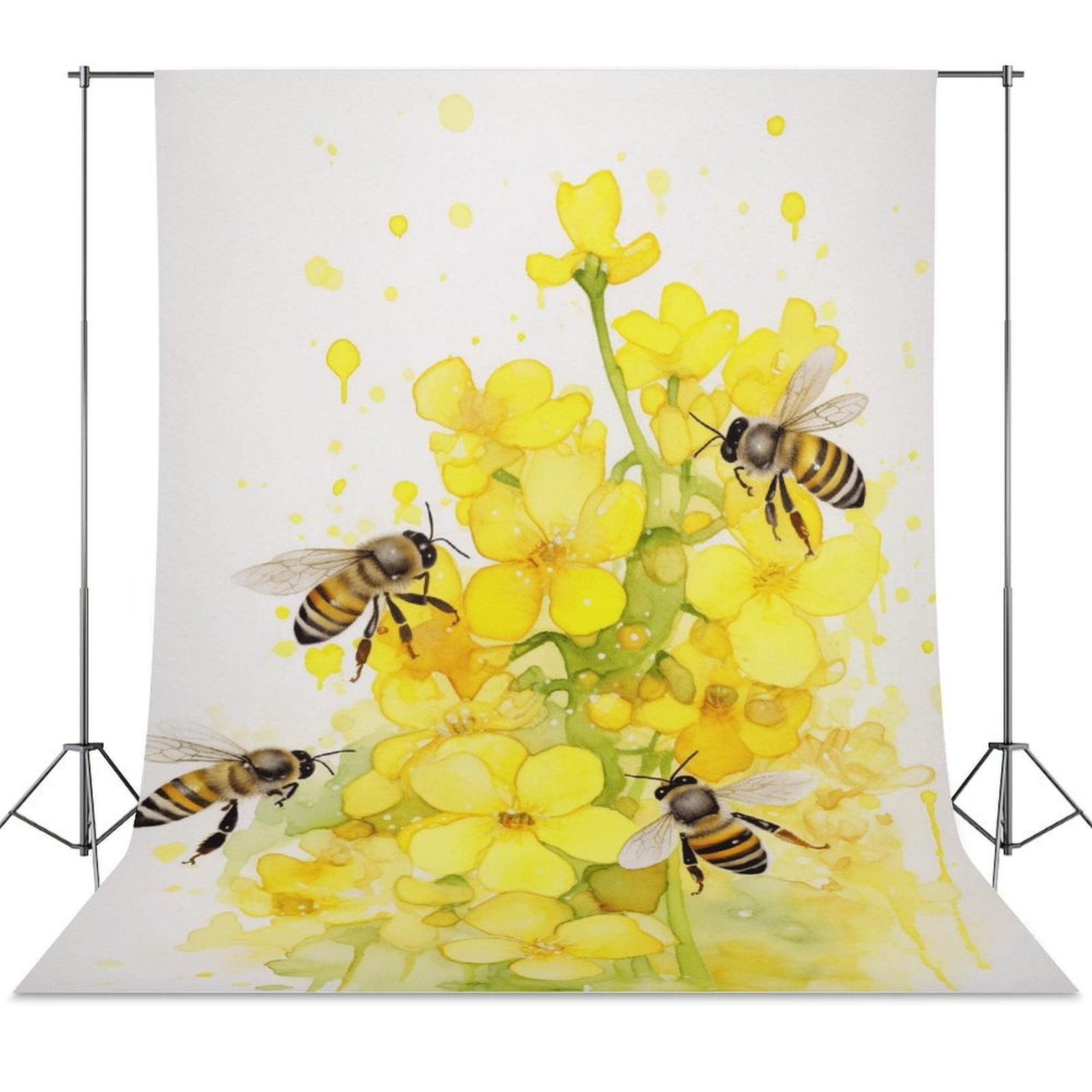 Honey Bees That Collect Nectar Party Backdrop Birthday Decoration ...