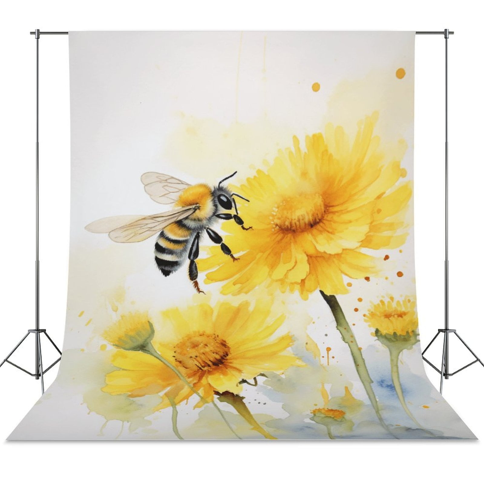 Honey Bees That Collect Nectar Party Backdrop Birthday Decoration ...