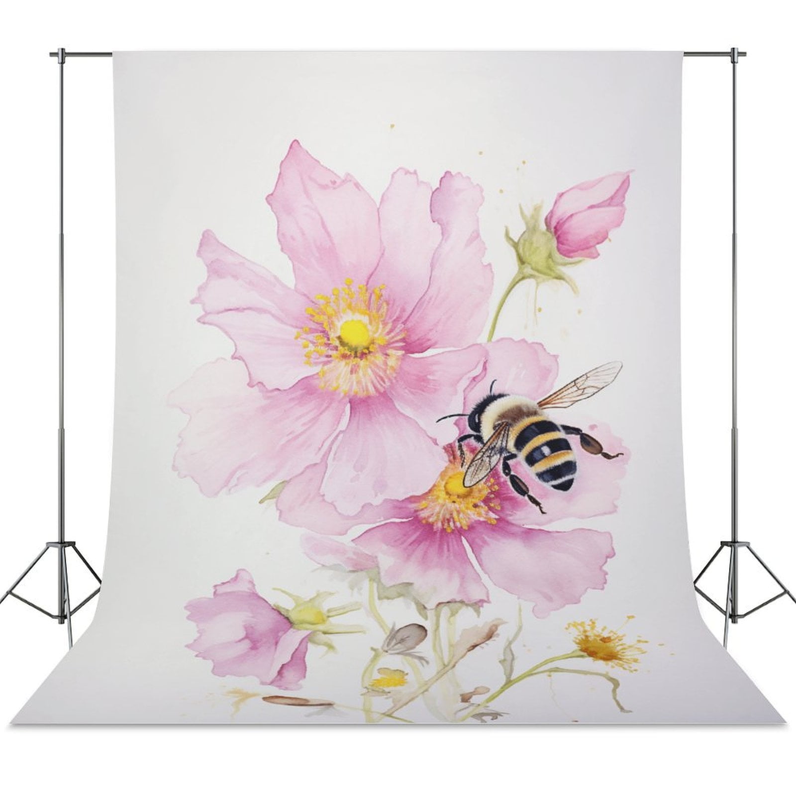 Honey Bees That Collect Nectar Party Backdrop Birthday Decoration ...