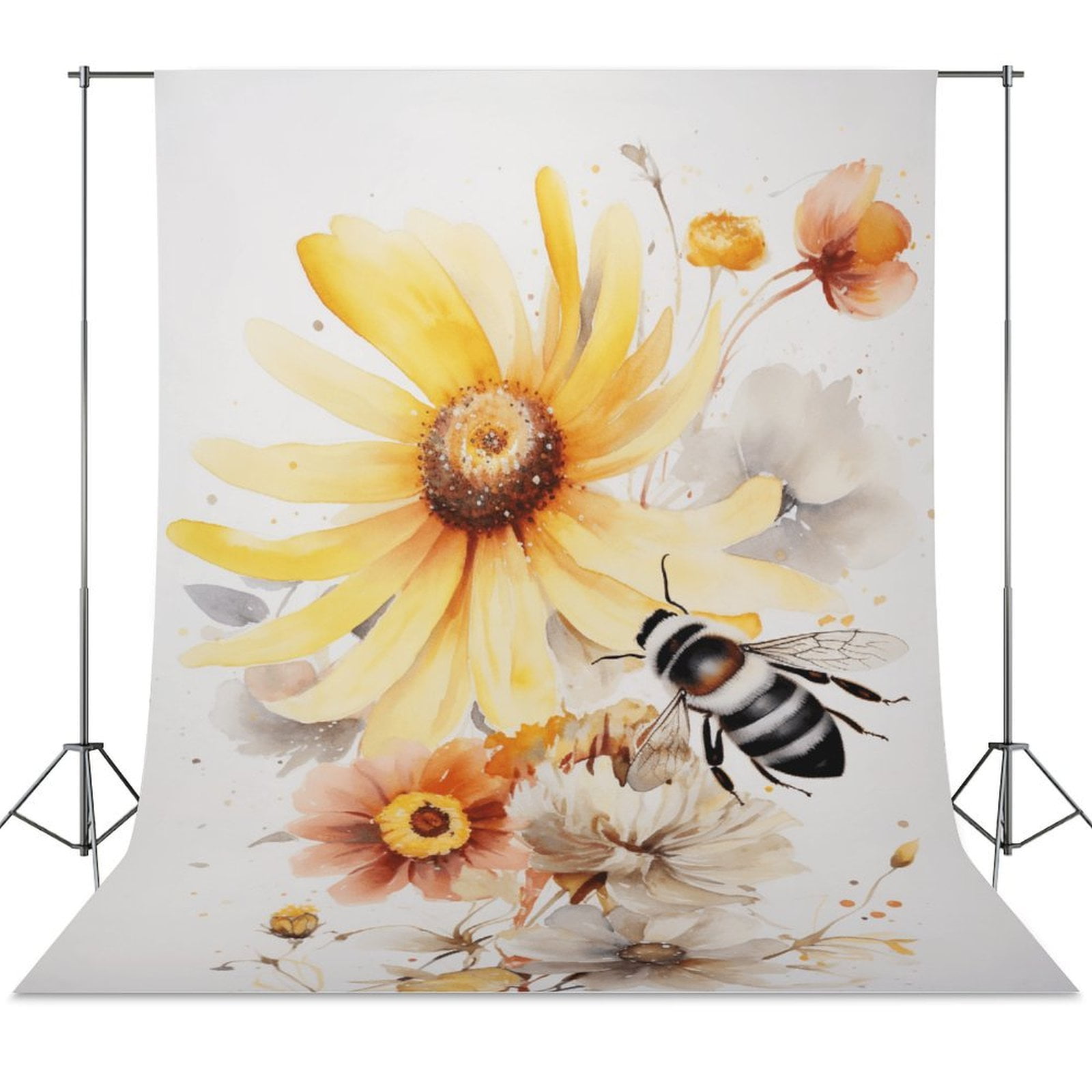 Honey Bees That Collect Nectar Party Backdrop Birthday Decoration ...