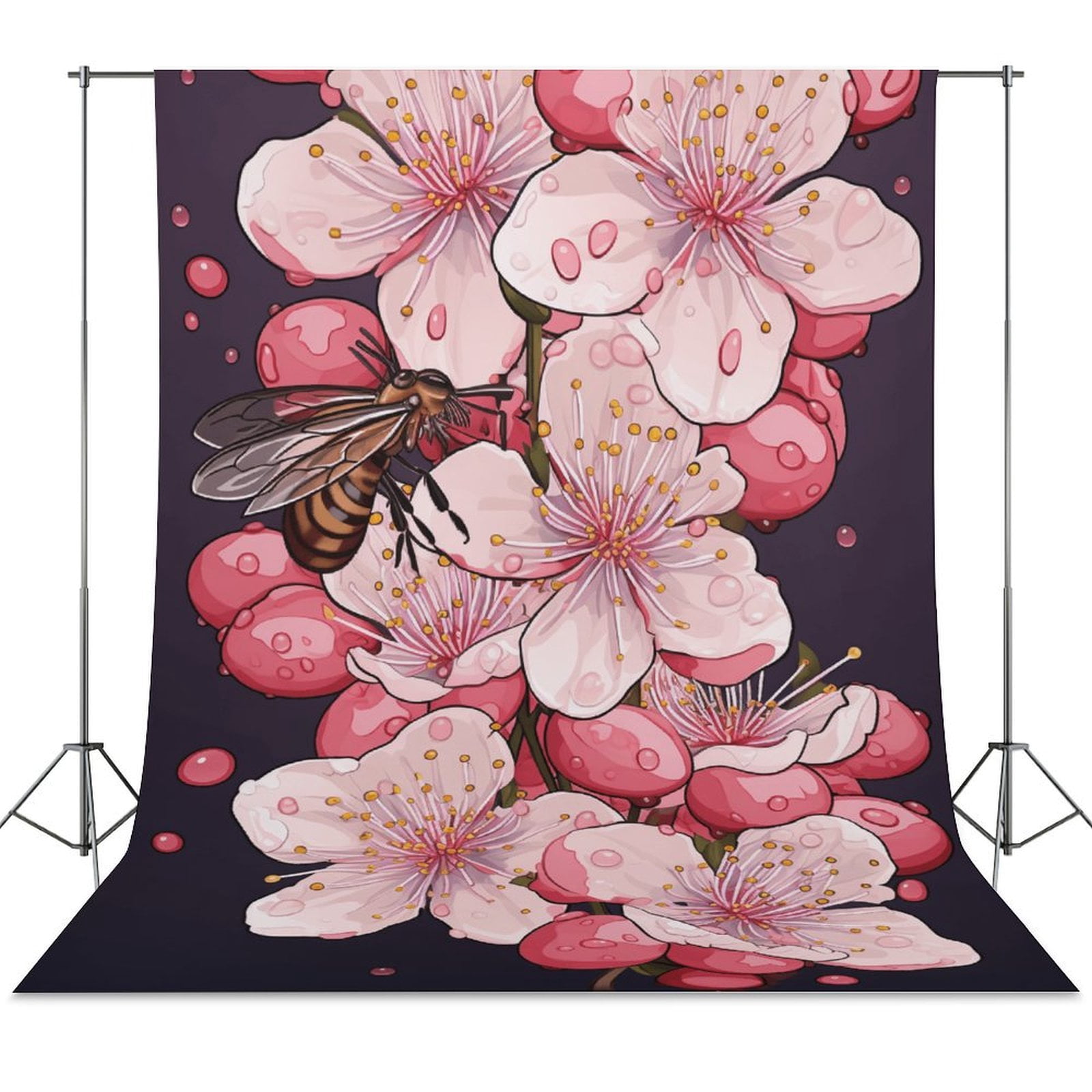 Honey Bees That Collect Nectar Party Backdrop Birthday Decoration ...