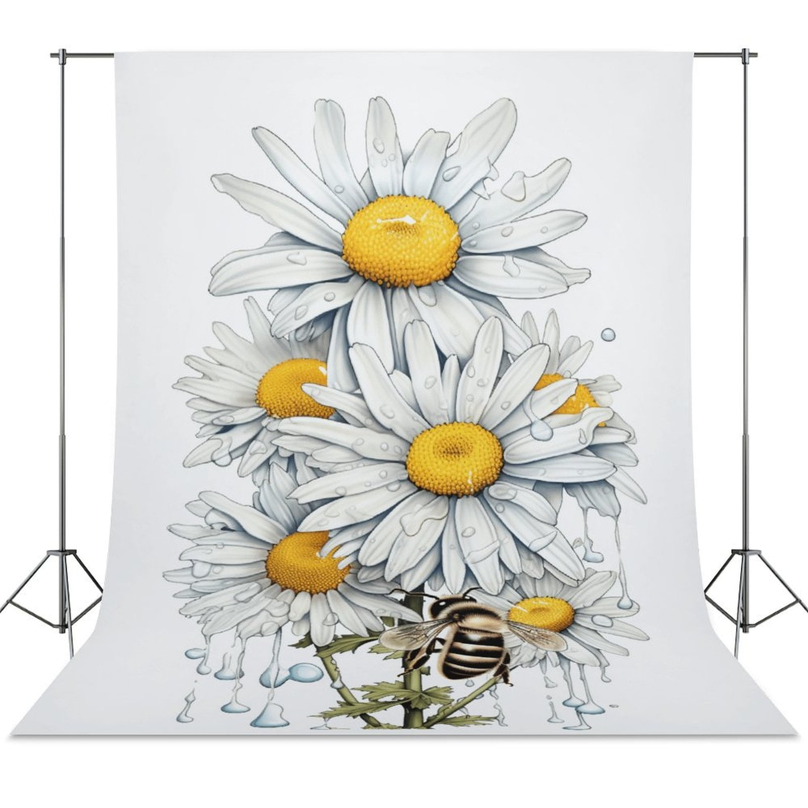 Honey Bees That Collect Nectar Party Backdrop Birthday Decoration ...