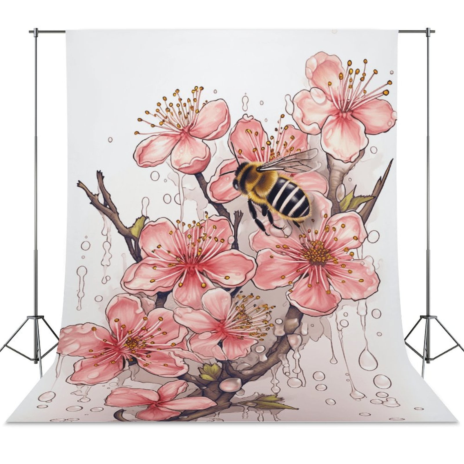 Honey Bees That Collect Nectar Photography Backdrops Adult Photostudio ...
