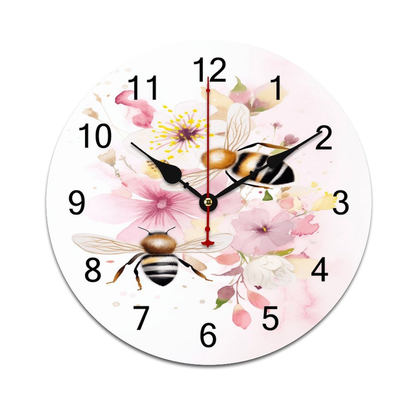 Honey Bees That Collect Nectar Silent Wall Clock Movement Battery Clock ...