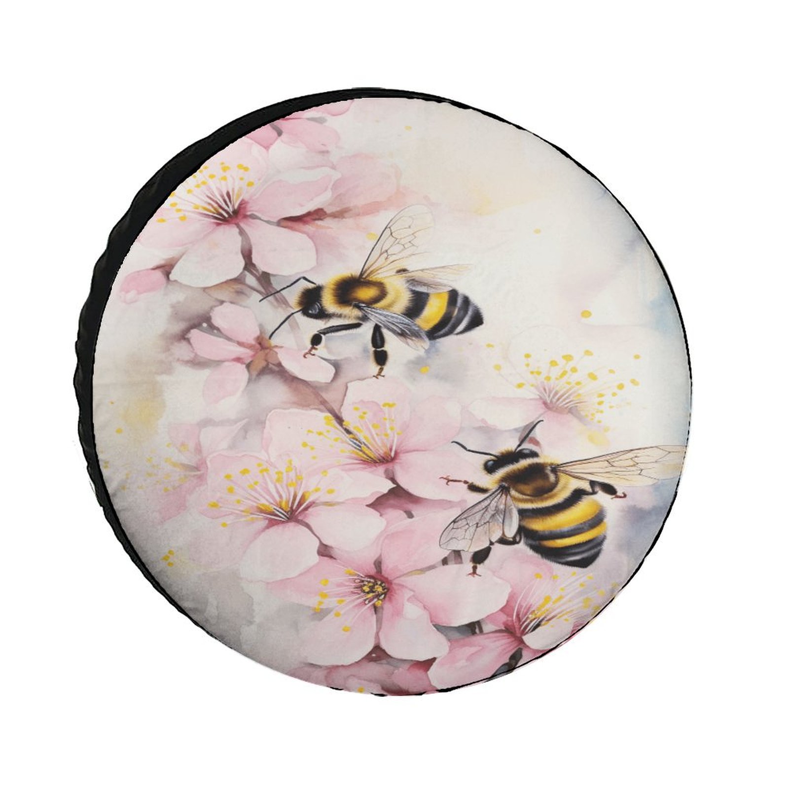 Honey Bees That Collect Nectar Spare Tire Cover Universal Wheel Tire ...